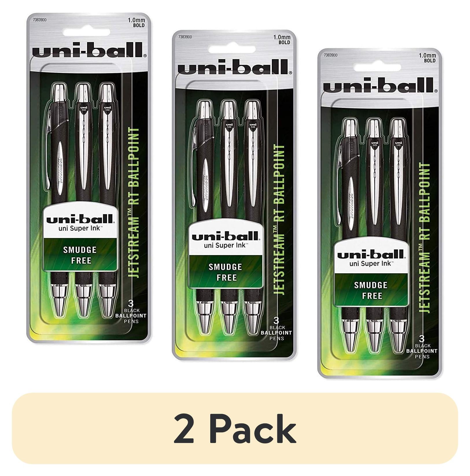 (2 pack) Uni-Ball Jetstream RT Ballpoint Pens, 1.0mm, Bold Point, Black ...