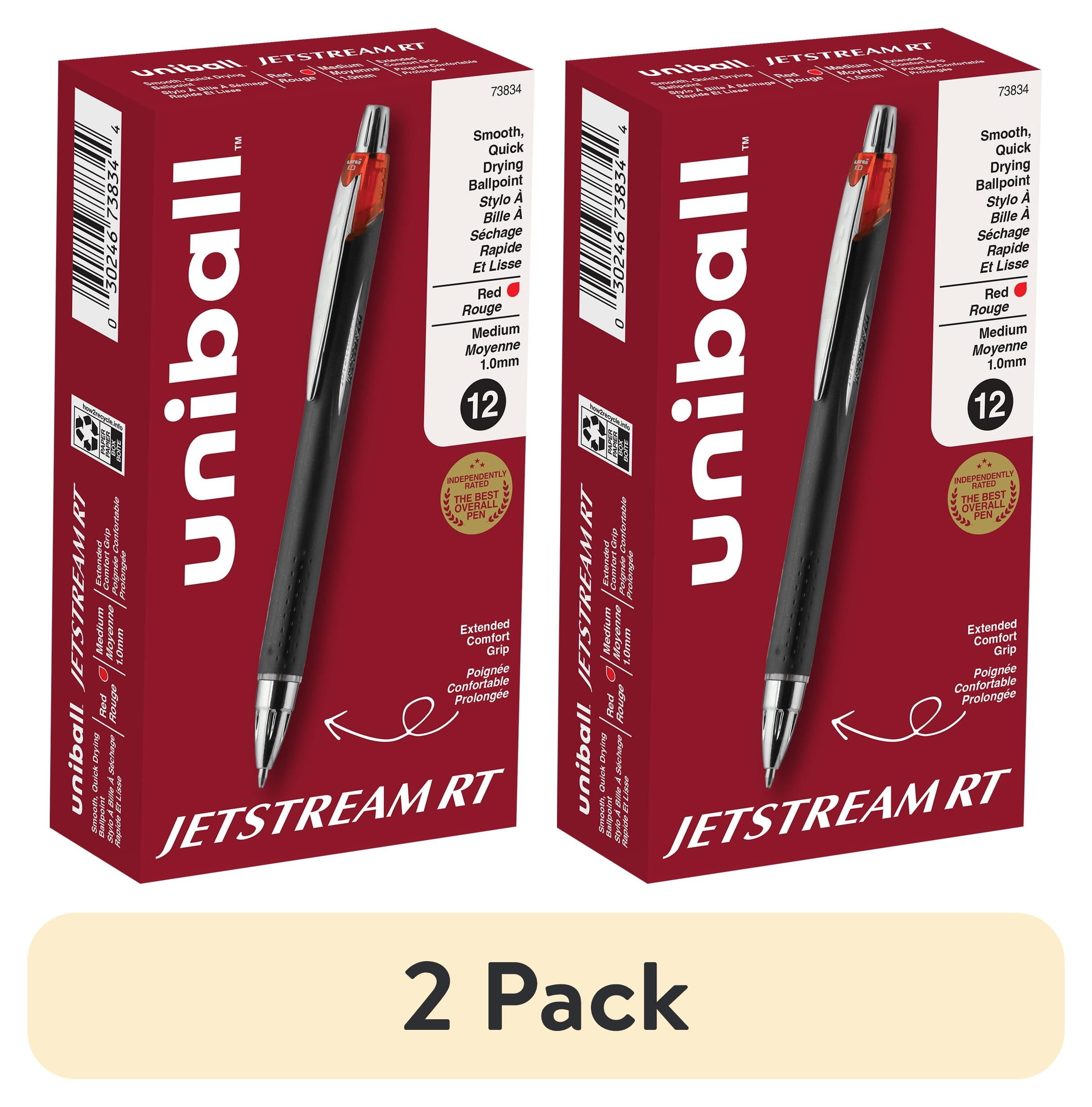 (2 pack) uniball Jetstream RT Retractable Ballpoint Pens, Medium Point ...