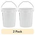 (2 pack) United Solutions 5 Gallon Round Utility Bucket, Comfort Handle ...