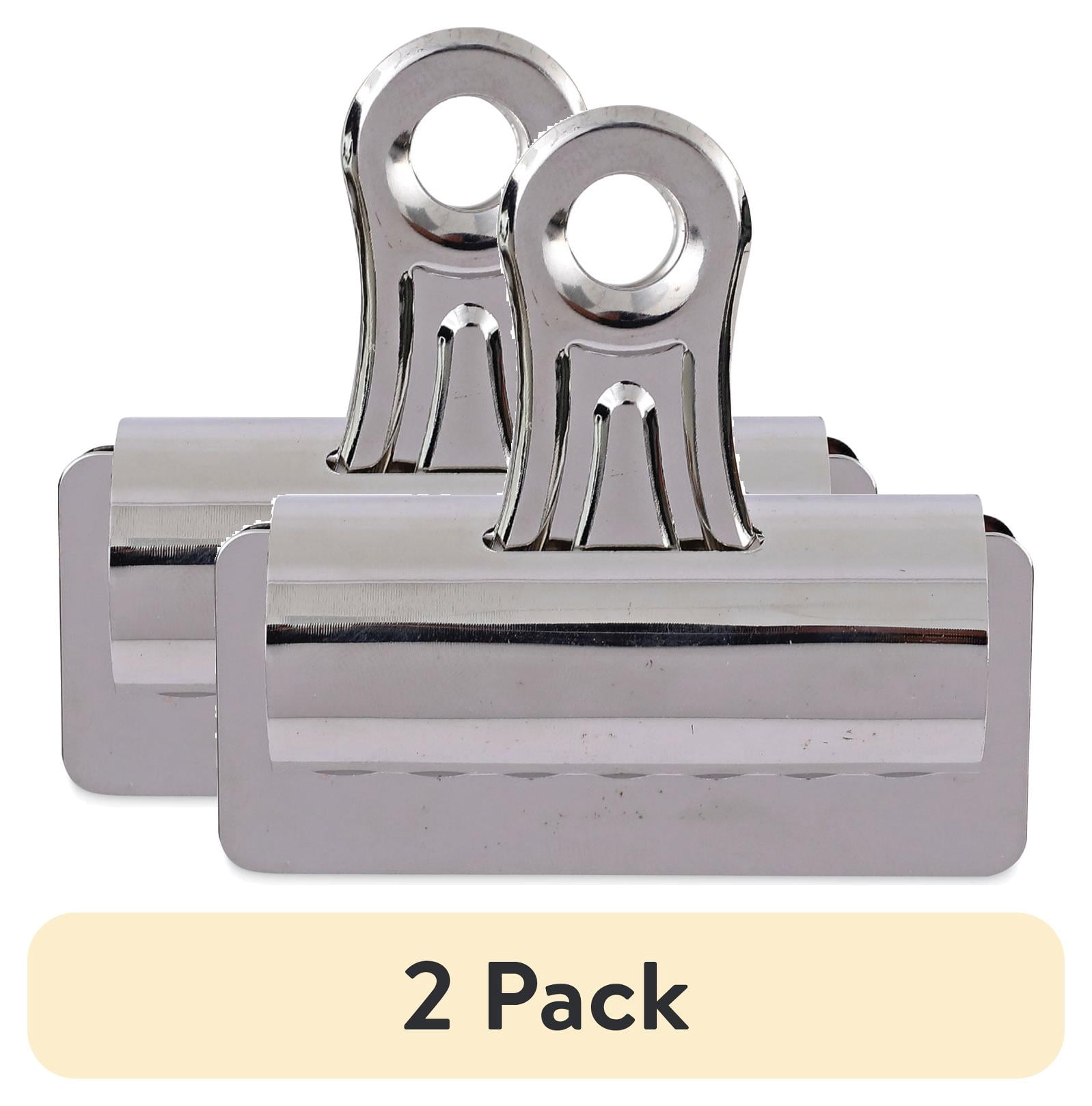 (2 pack) Universal Bulldog Clips, Jumbo, Nickel, 12/Pack - Walmart.com