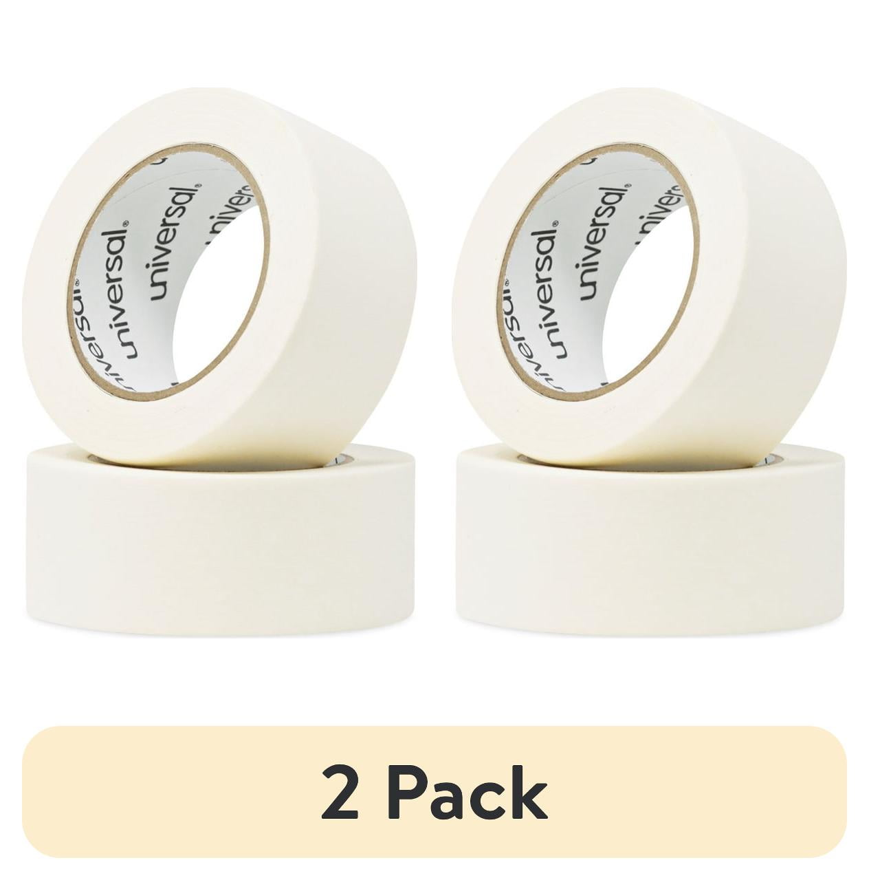 (2 pack) Universal General Purpose Masking Tape, 48mm x 54.8m, 3" Core ...