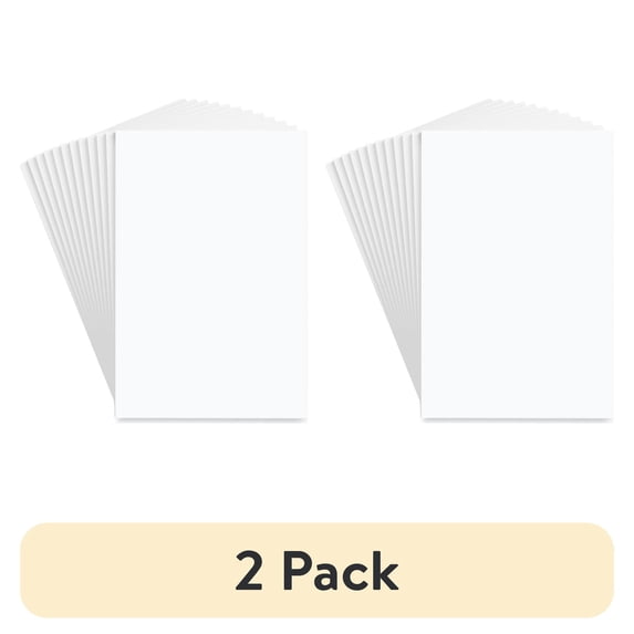 (2 pack) Universal Scratch Pads, Unruled, 3 x 5, White, 100 Sheets, 12 ...