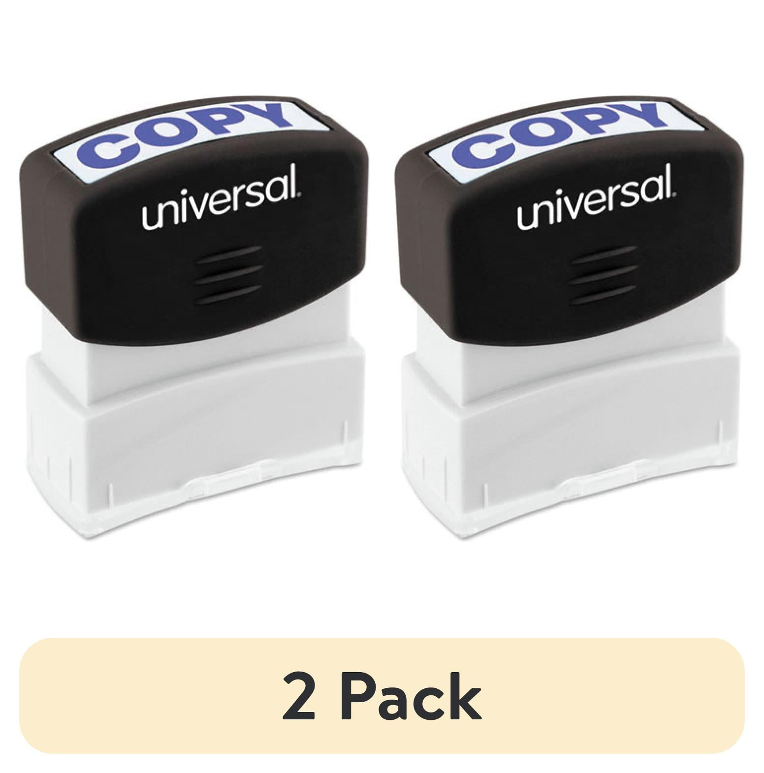 (2 pack) Universal - Stamp - pre-inked - blue - stock text - COPY - 1.7 ...