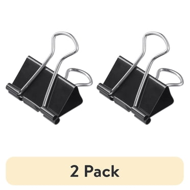 Business Source Small Binder Clips - Steel, Zinc, Black, 40 Pack for ...