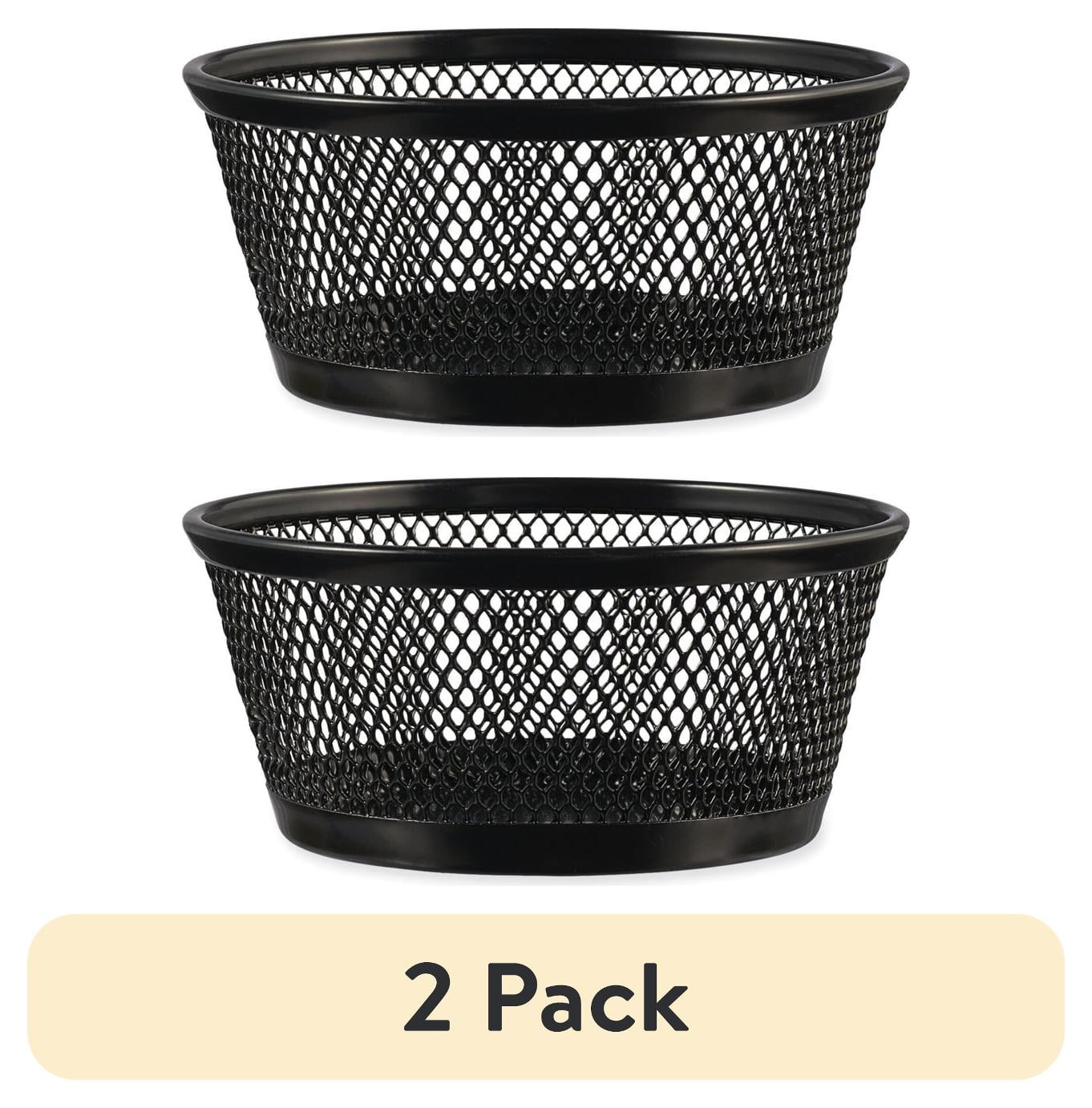 (2 pack) Universal Wire Mesh Accessory Holder Black (UNV20014 ...