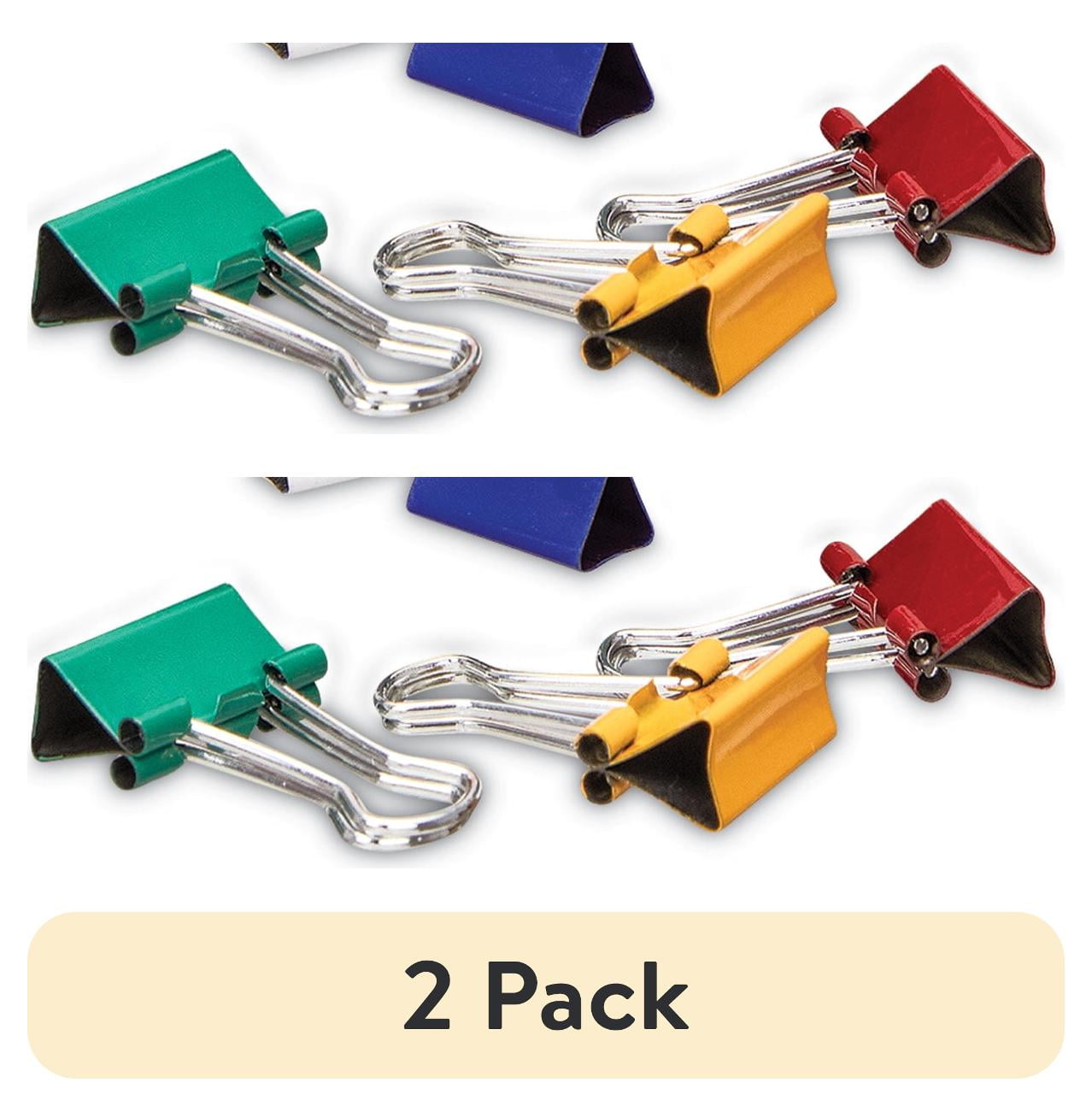 (2 pack) Universal UNV31027 Binder Clips with Storage Tub - Mini ...
