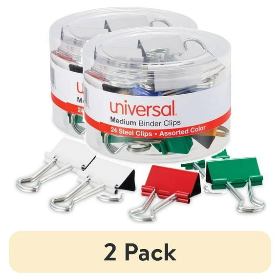 (2 pack) Universal Binder Clip 31029 - Walmart.com