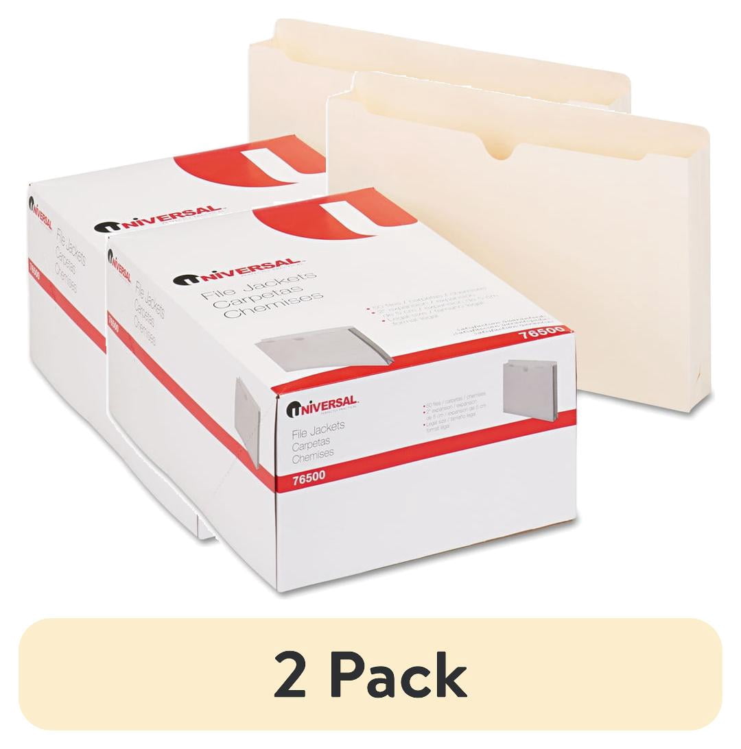 (2 pack) Universal UNV76500 11 Point Economical File Jackets with 2 in ...