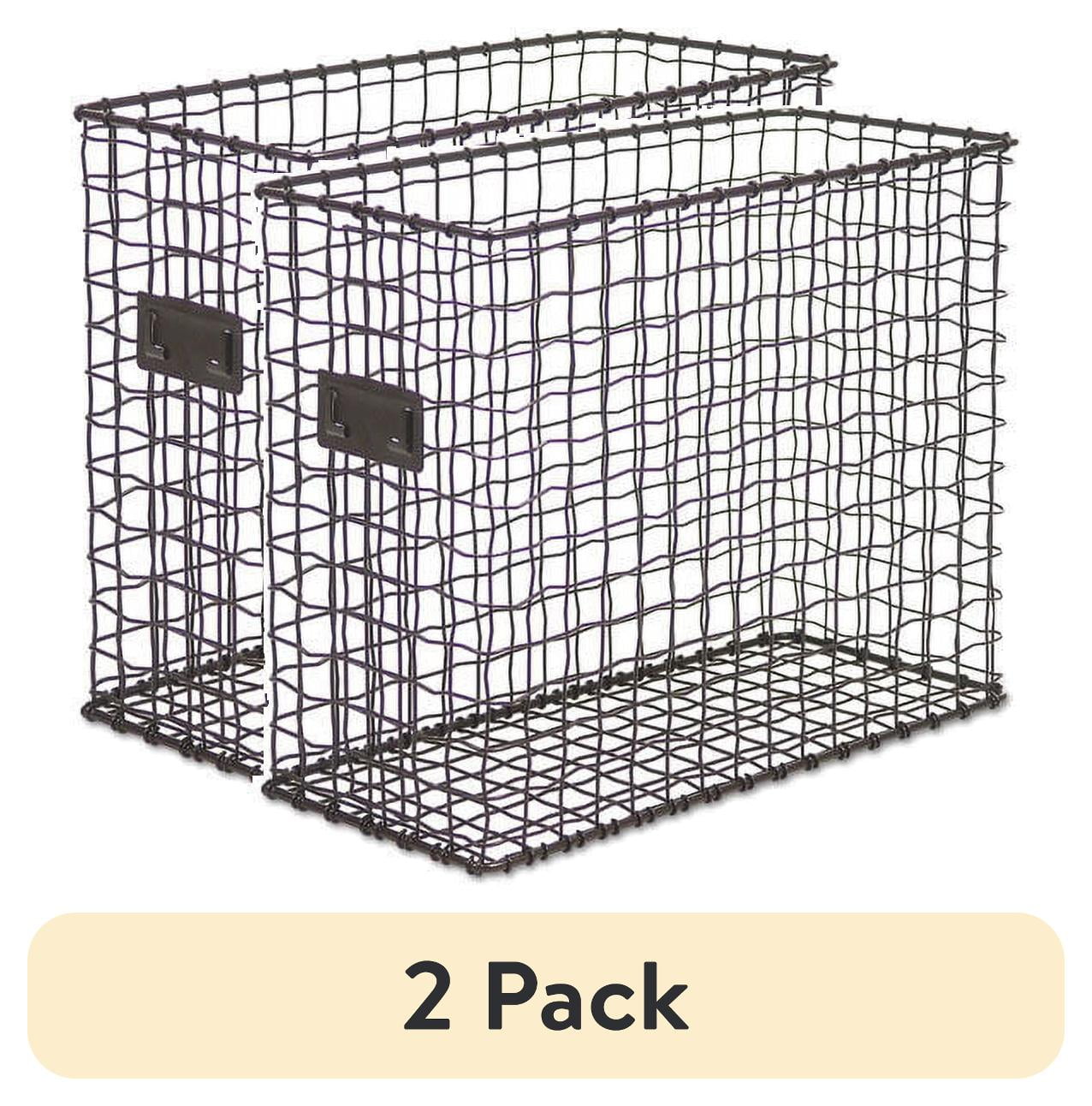 (2 pack) Universal Vintage Wire Mesh File Holder Letter Size with Name ...