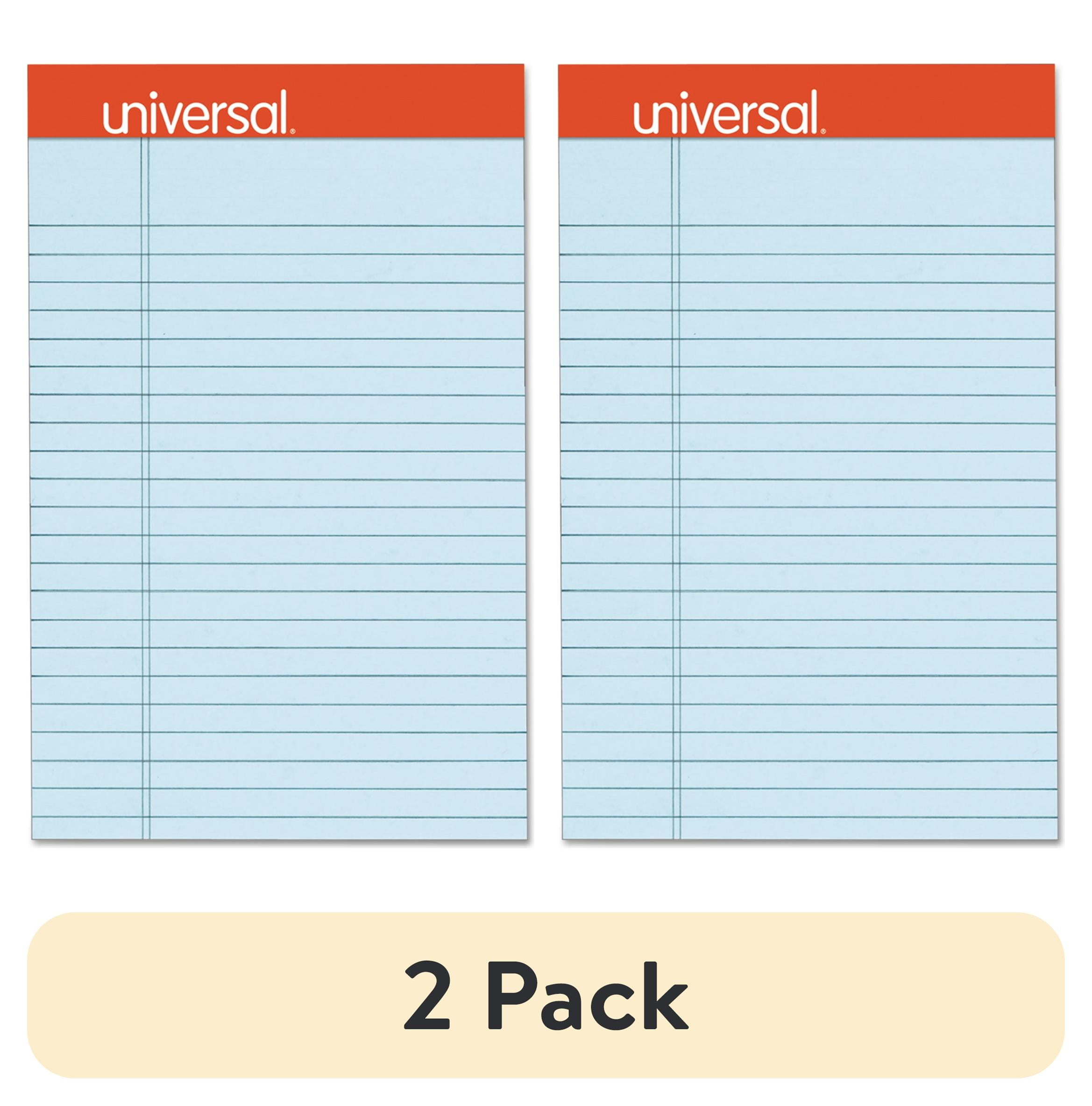 (2 pack) Fashion Colored Perforated Note Pads, 5 X 8, Legal, Blue, 50 ...