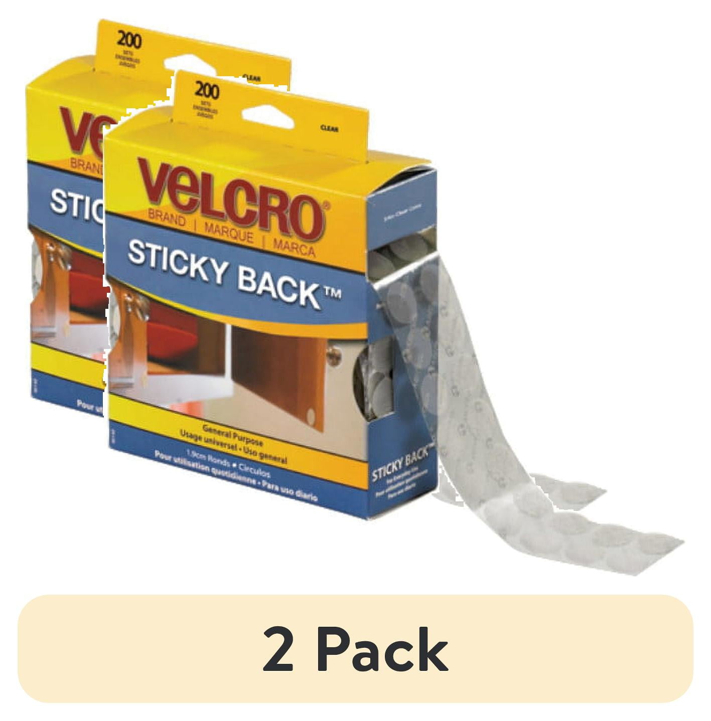 (2 pack) VELCRO Brand Velcro Tape Combo Packs Dots 3/4" Clear 200/Case ...