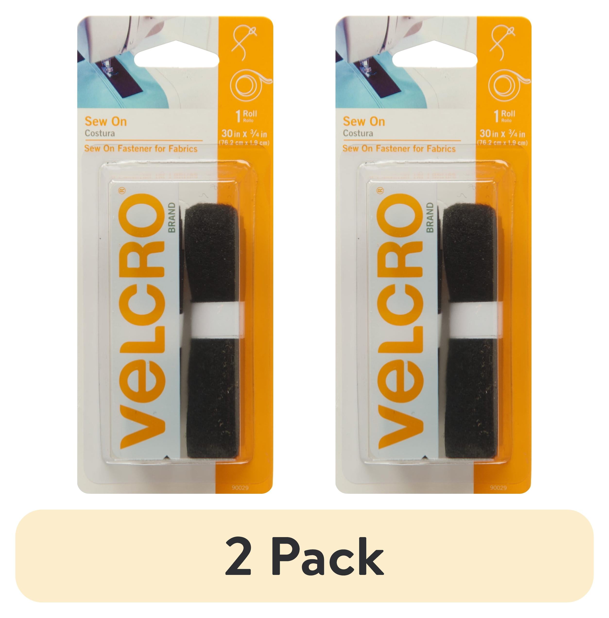 (2 pack) VELCRO Brand Sew On For Fabrics | Sew On Fabric Tape for ...