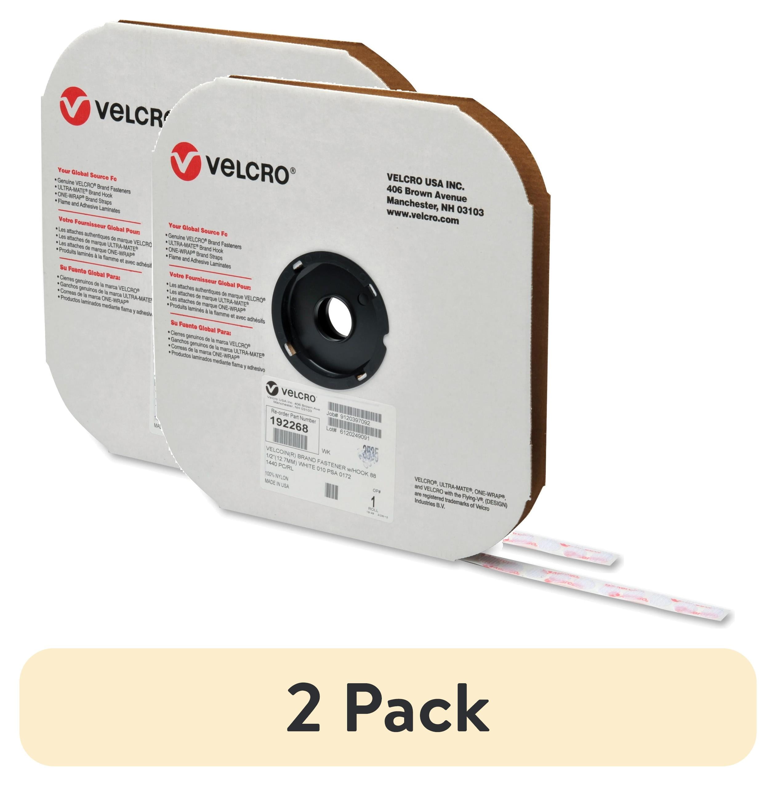 (2 pack) VELCRO® Brand, VEK192268, 1/2" Sticky Back Coins, 1440 / Roll ...