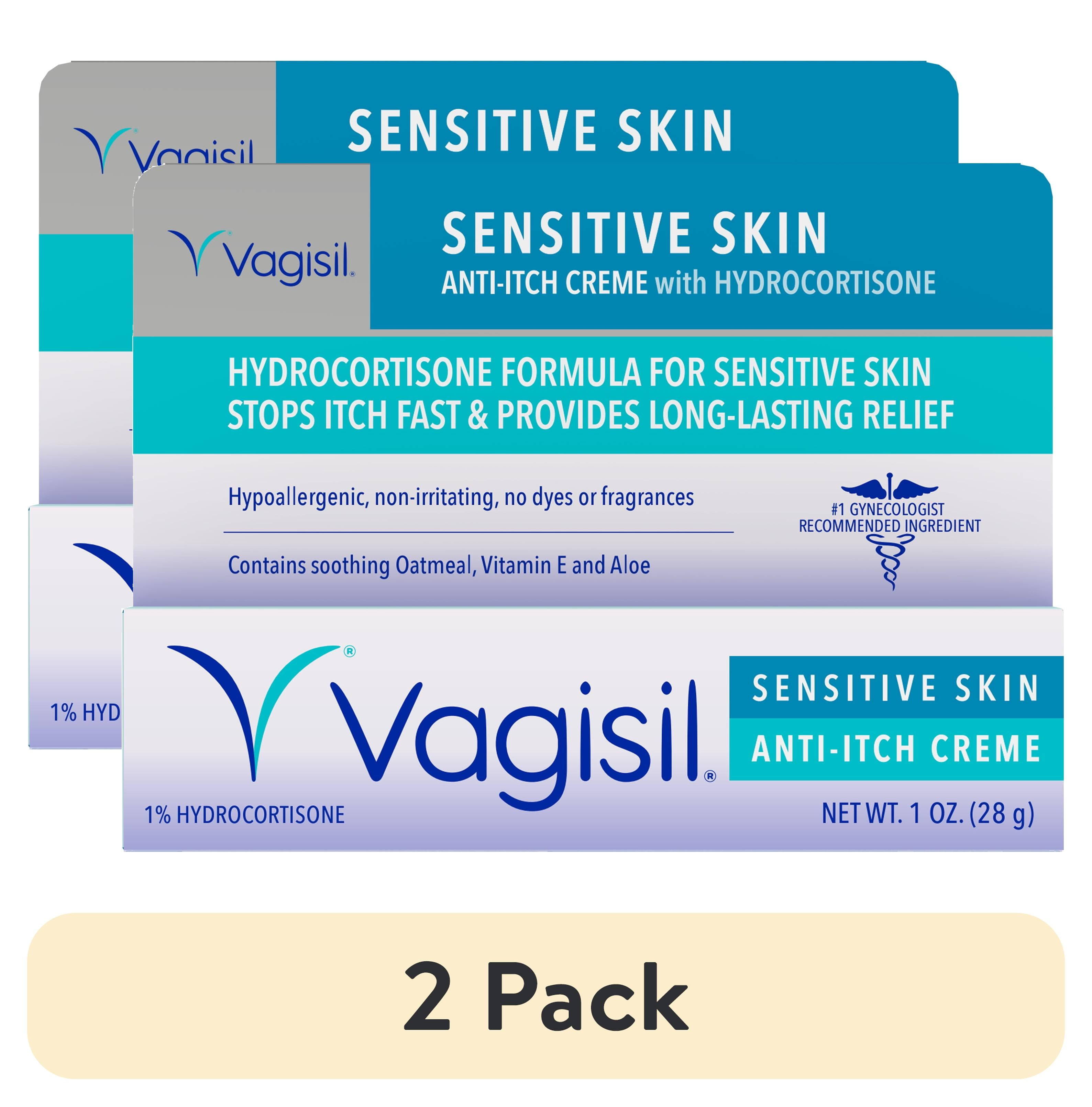 (2 pack) Vagisil Feminine Anti-Itch Cream for Women, Sensitive Skin ...