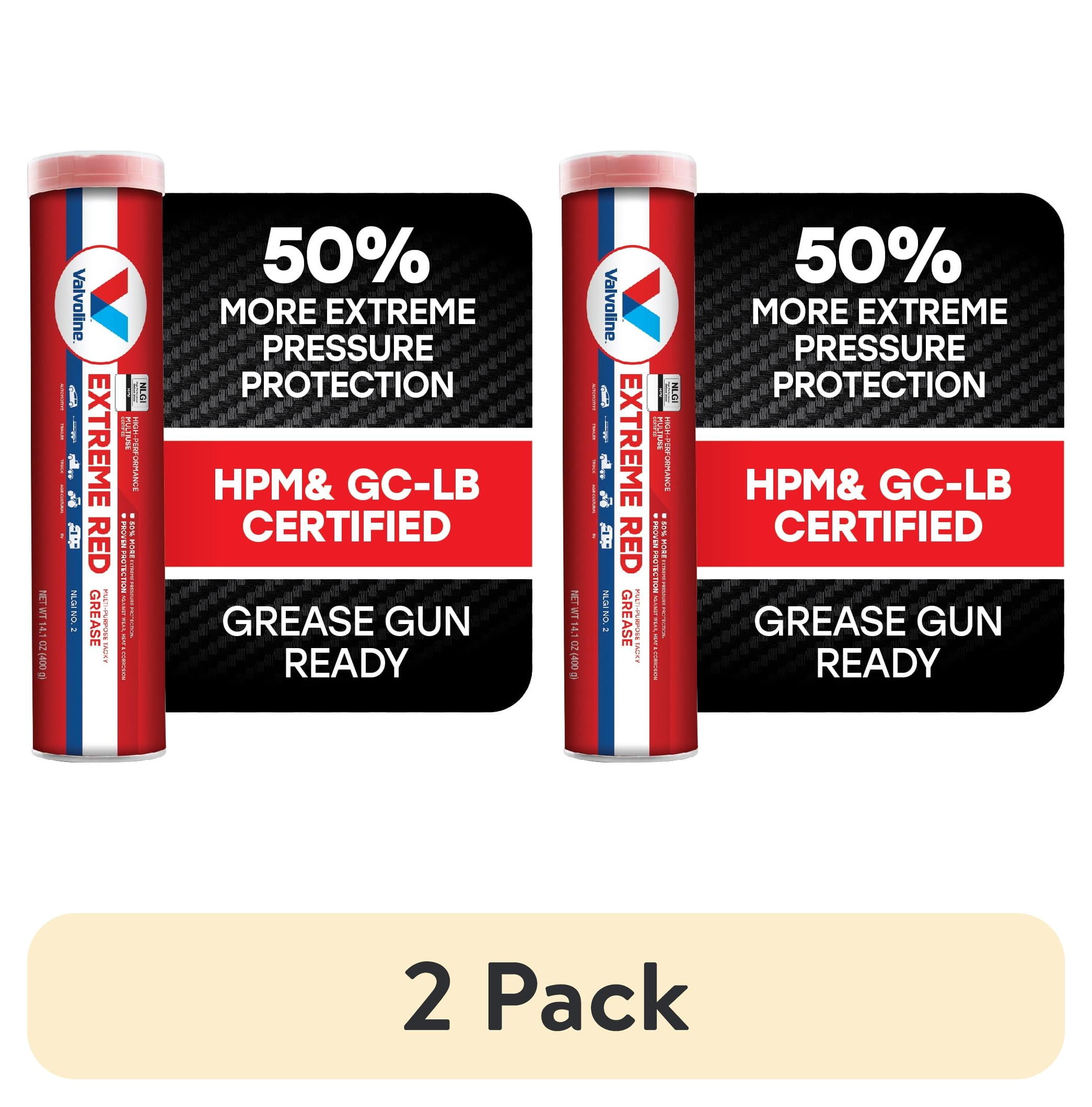 (2 pack) Valvoline Extreme Red #2 Multi-Purpose Grease 14.1 oz ...