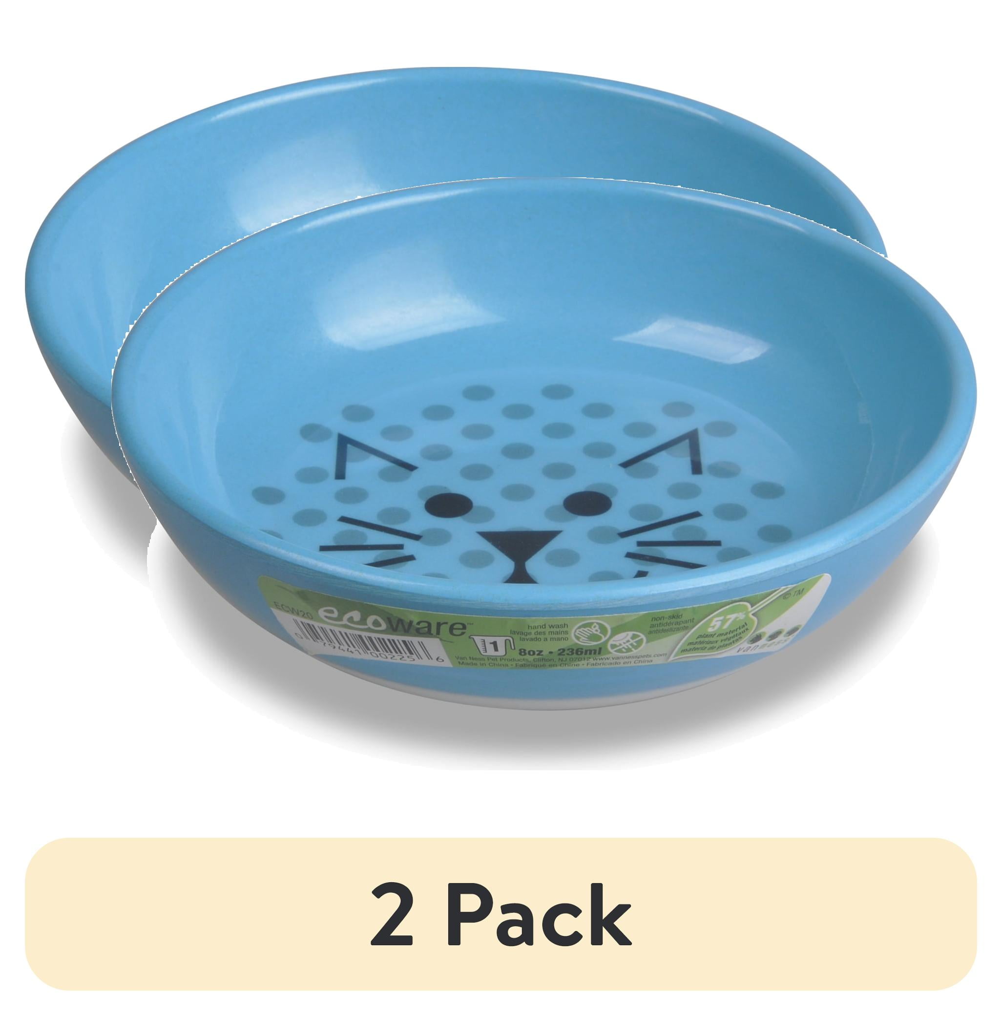 (2 pack) Ecoware Non-Skid Pet Bowl - Walmart.com