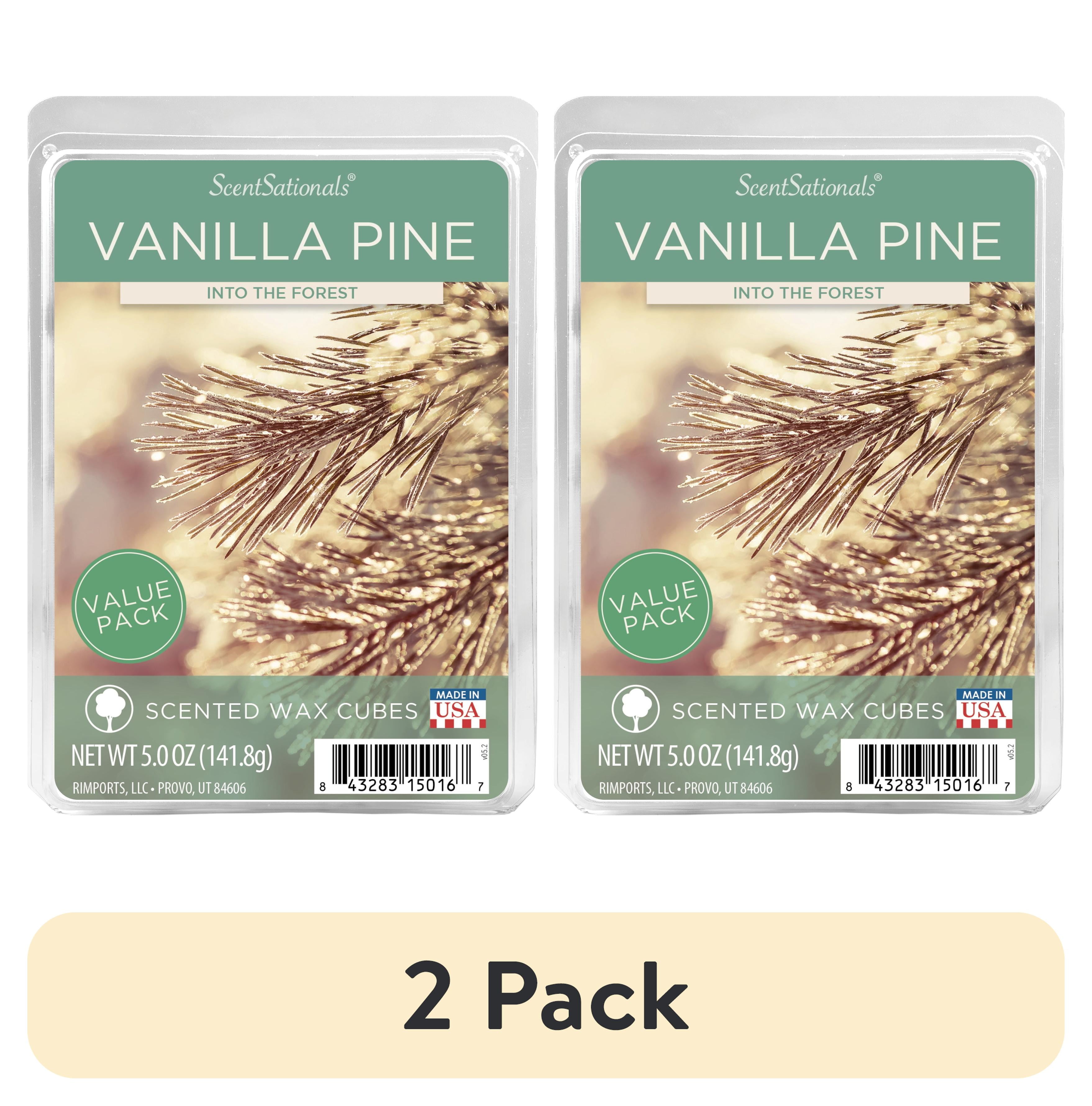 (2 pack) Vanilla Pine Scented Wax Melts, ScentSationals, 5 oz - Walmart.com