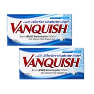 Vanquish Headache Relief - 3 Pack Pain Reliever Tablets, 100 Dosage ...