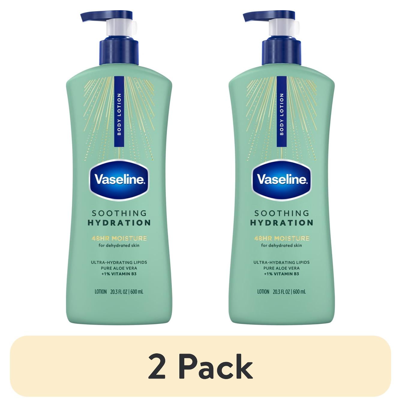 (2 pack) Vaseline Intensive Care Body Lotion for Dry Skin Soothing ...