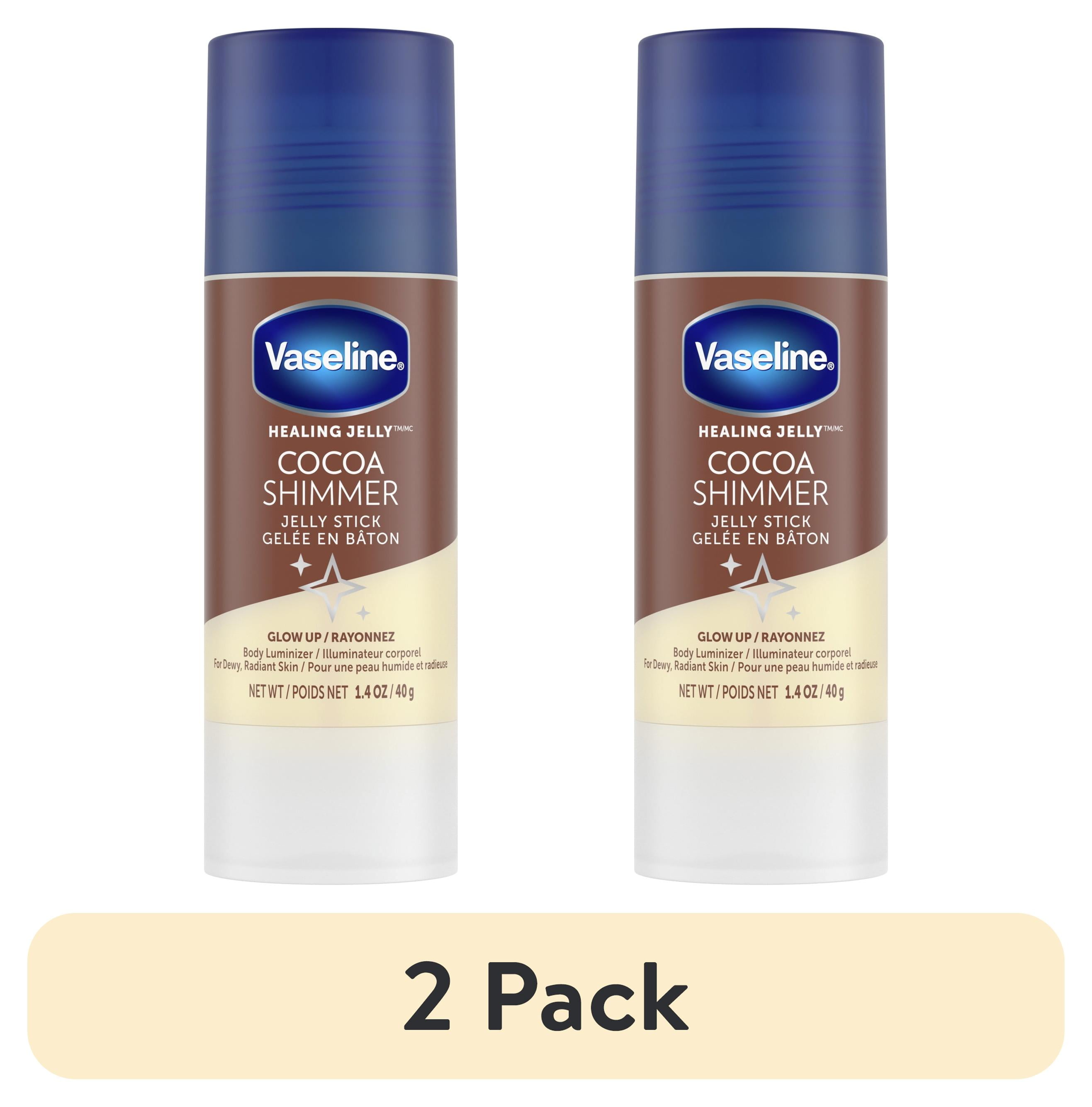 (2 pack) Vaseline Jelly Stick Cocoa Shimmer, 1.4 oz - Walmart.com