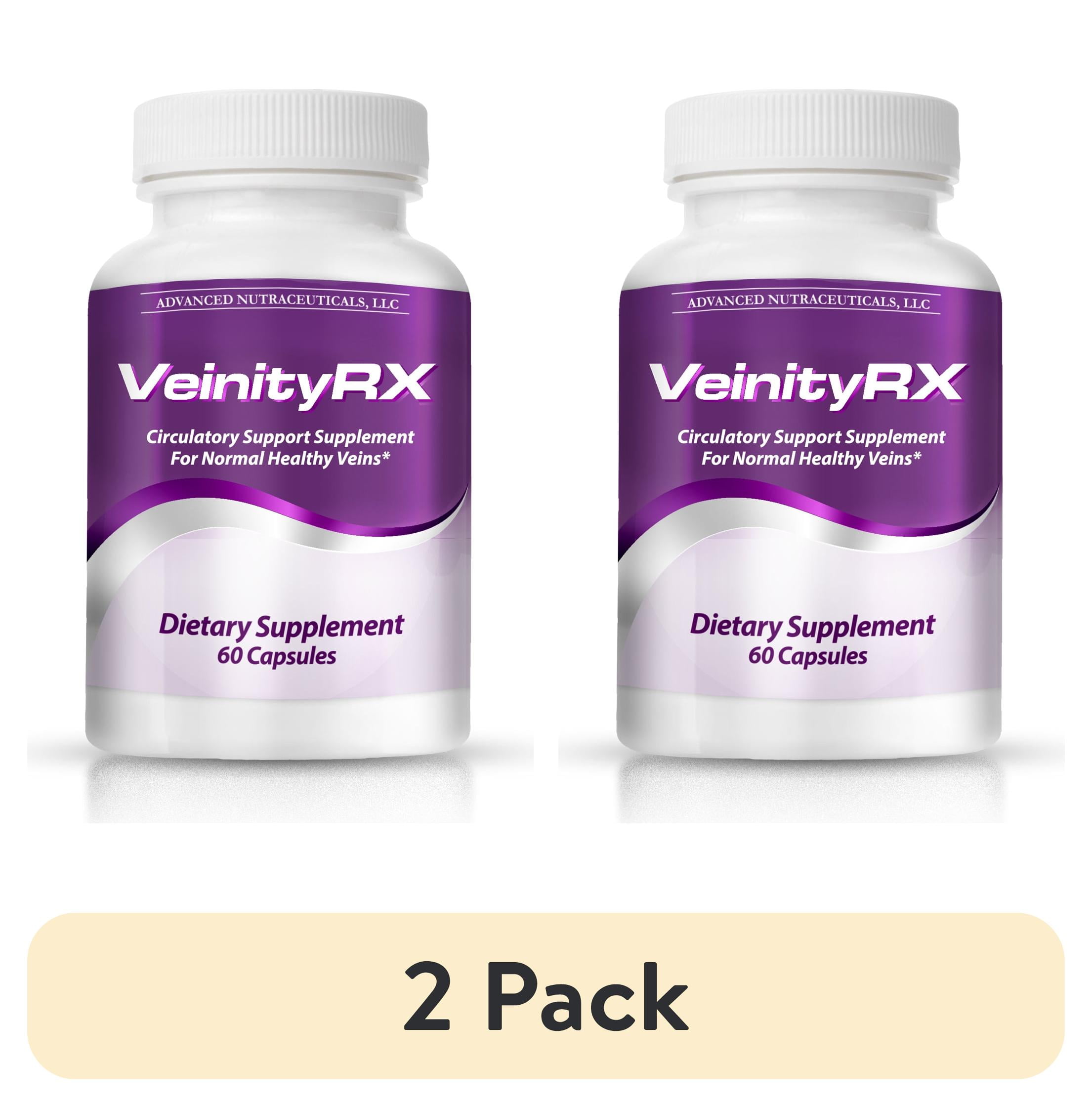 (2 pack) VeinityRX - Varicose and Spider Vein Supplement 60 capsules ...