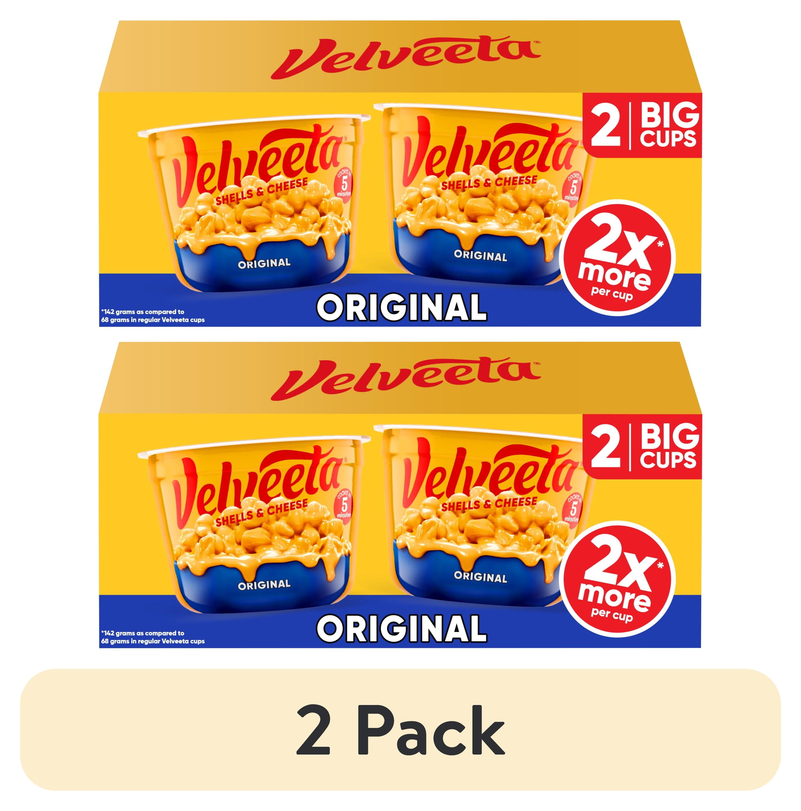 (2 pack) Velveeta Microwaveable Shell Pasta & Cheese Sauce, 2 Ct Pack ...