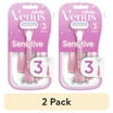 Venus Sensitive Disposable Razors for Women with Sensitive Skin 6 Pack ...