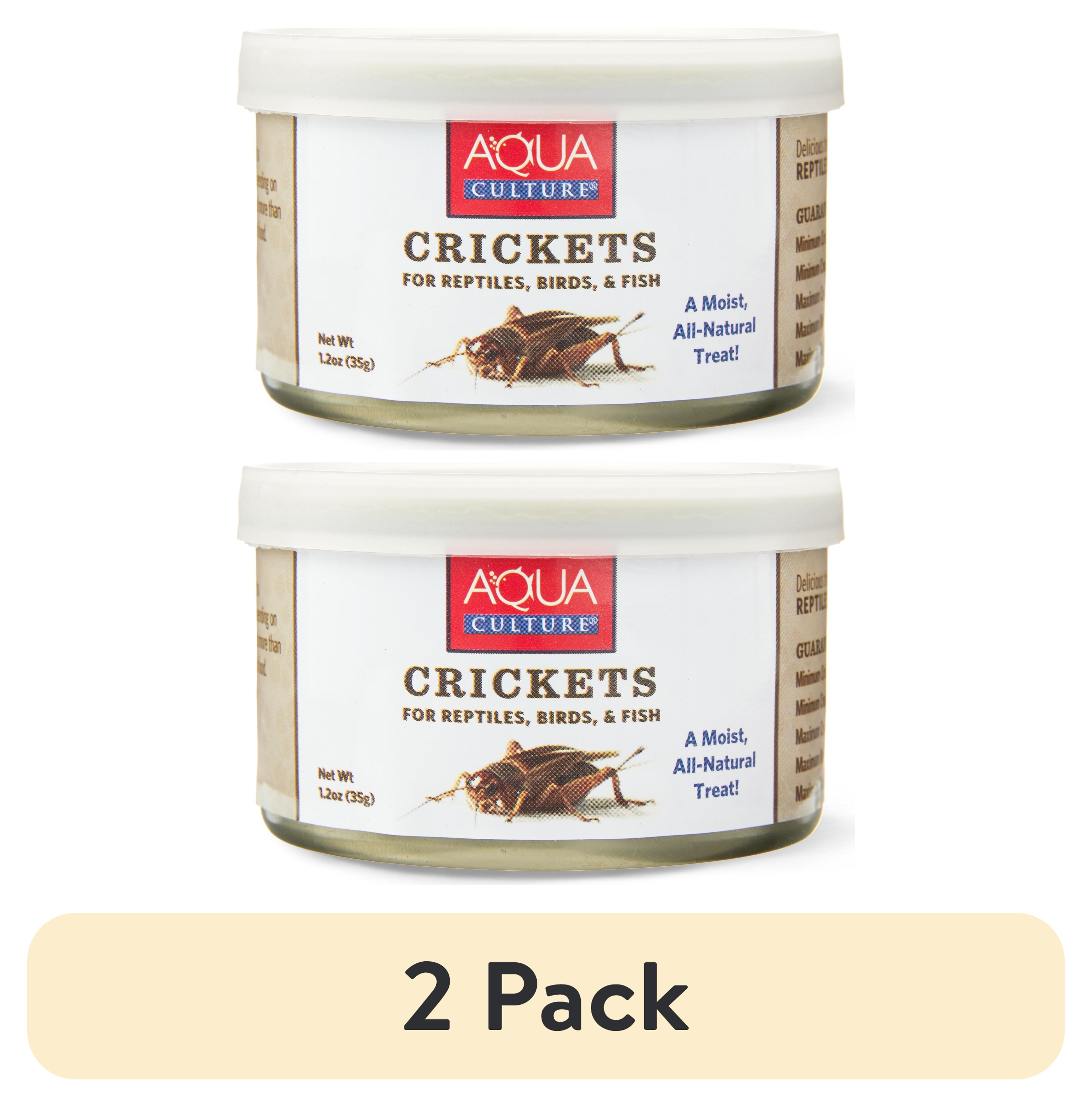 (2 pack) Vibrant Life Canned Crickets for Reptiles, Birds & Fish, 1.2 ...