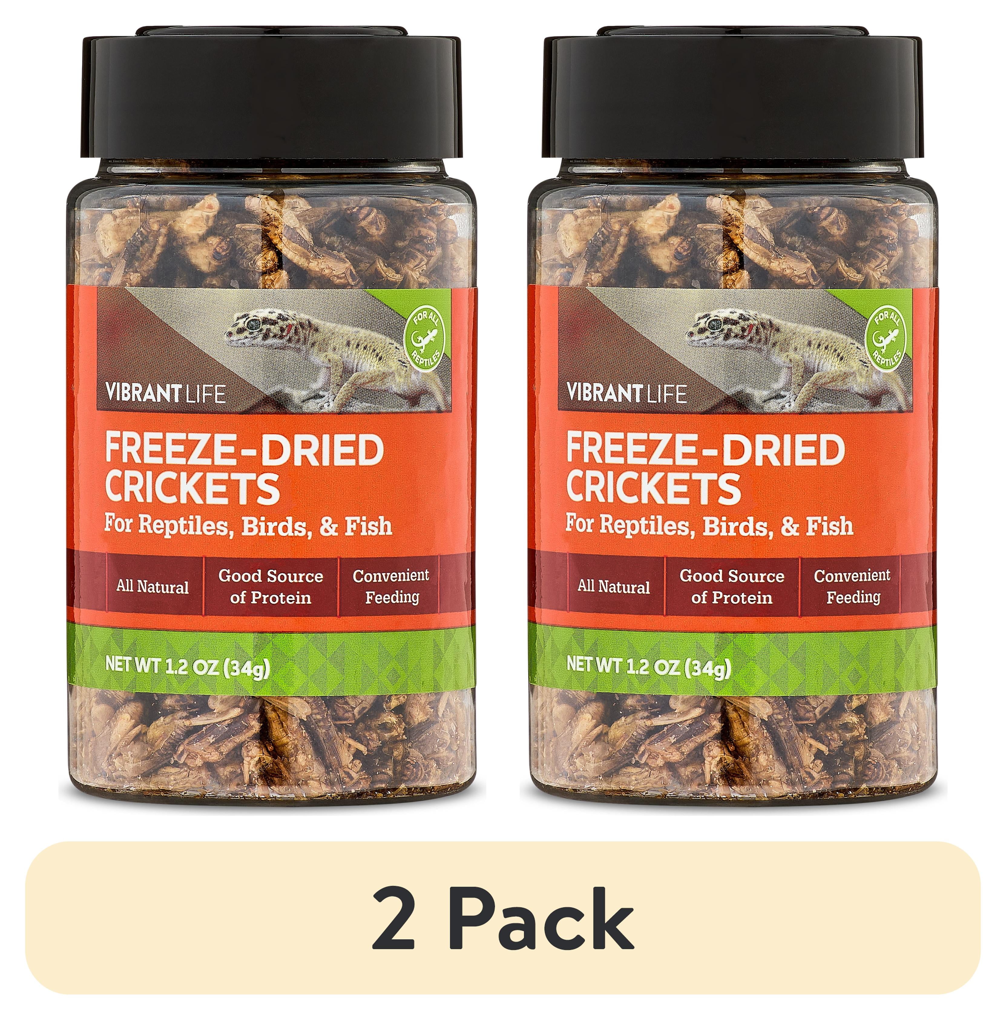 (2 pack) Vibrant Life Freeze-Dried Crickets, 1.2 oz - Walmart.com