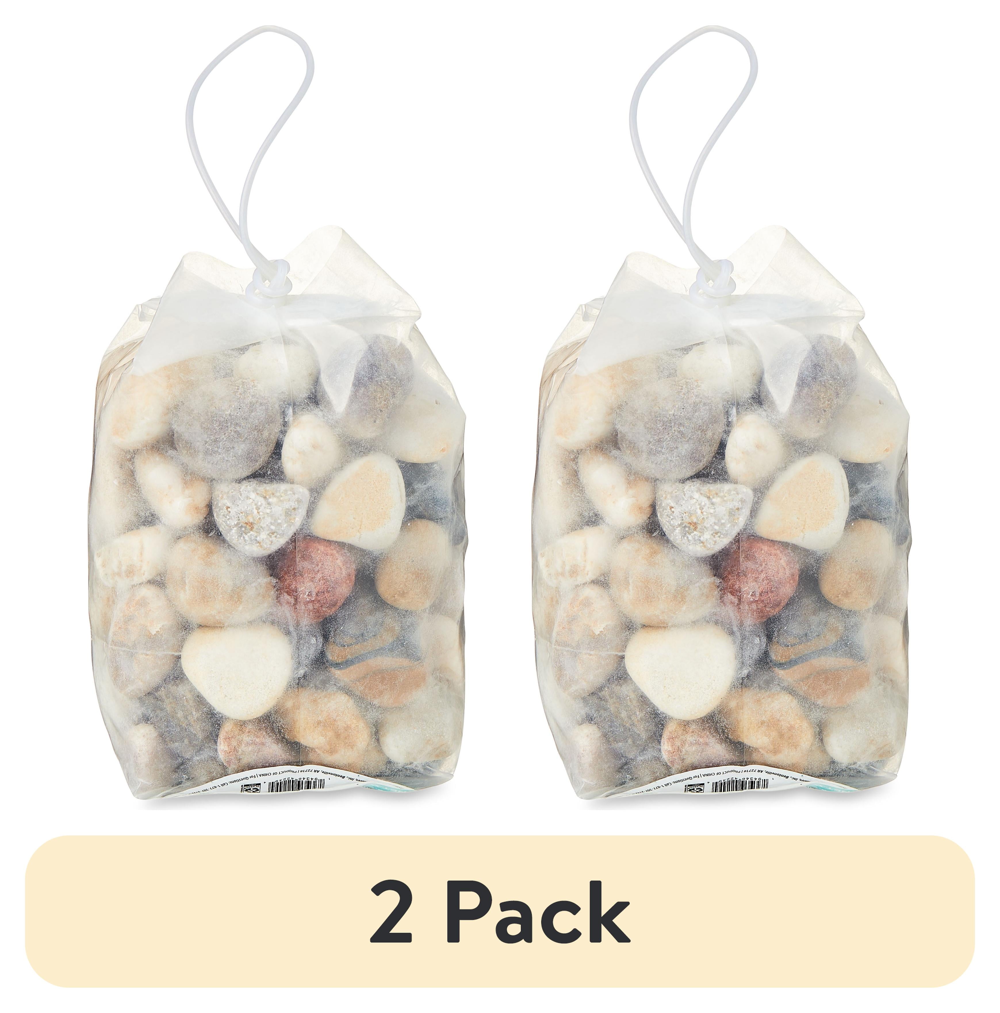 (2 pack) Vibrant Life Large Bag River Rocks Aquarium Decor, 38 oz Bag ...