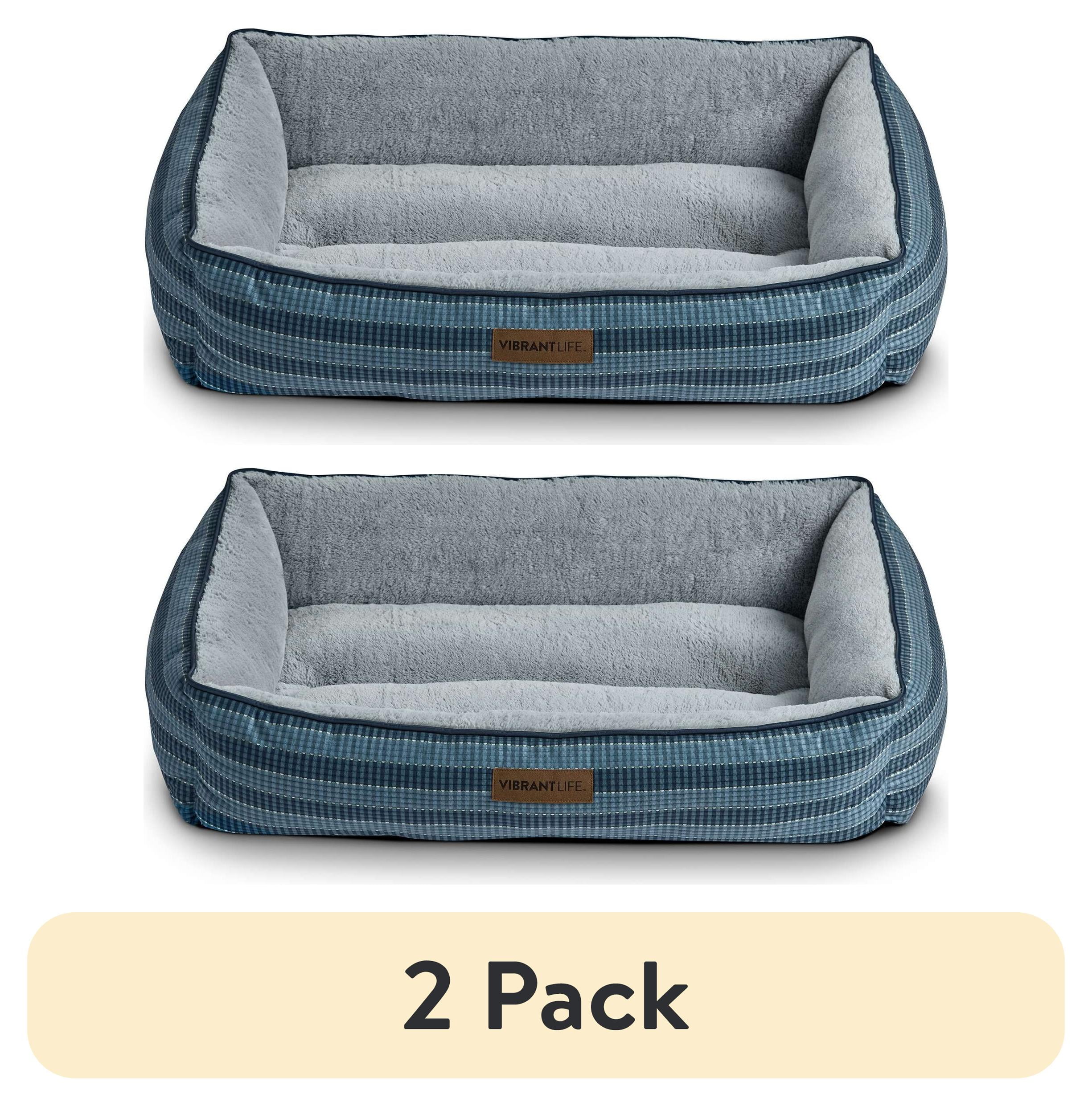 (2 pack) Vibrant Life Large Dog Bed, Bolster Dog Bed for Large Dogs, 36 ...