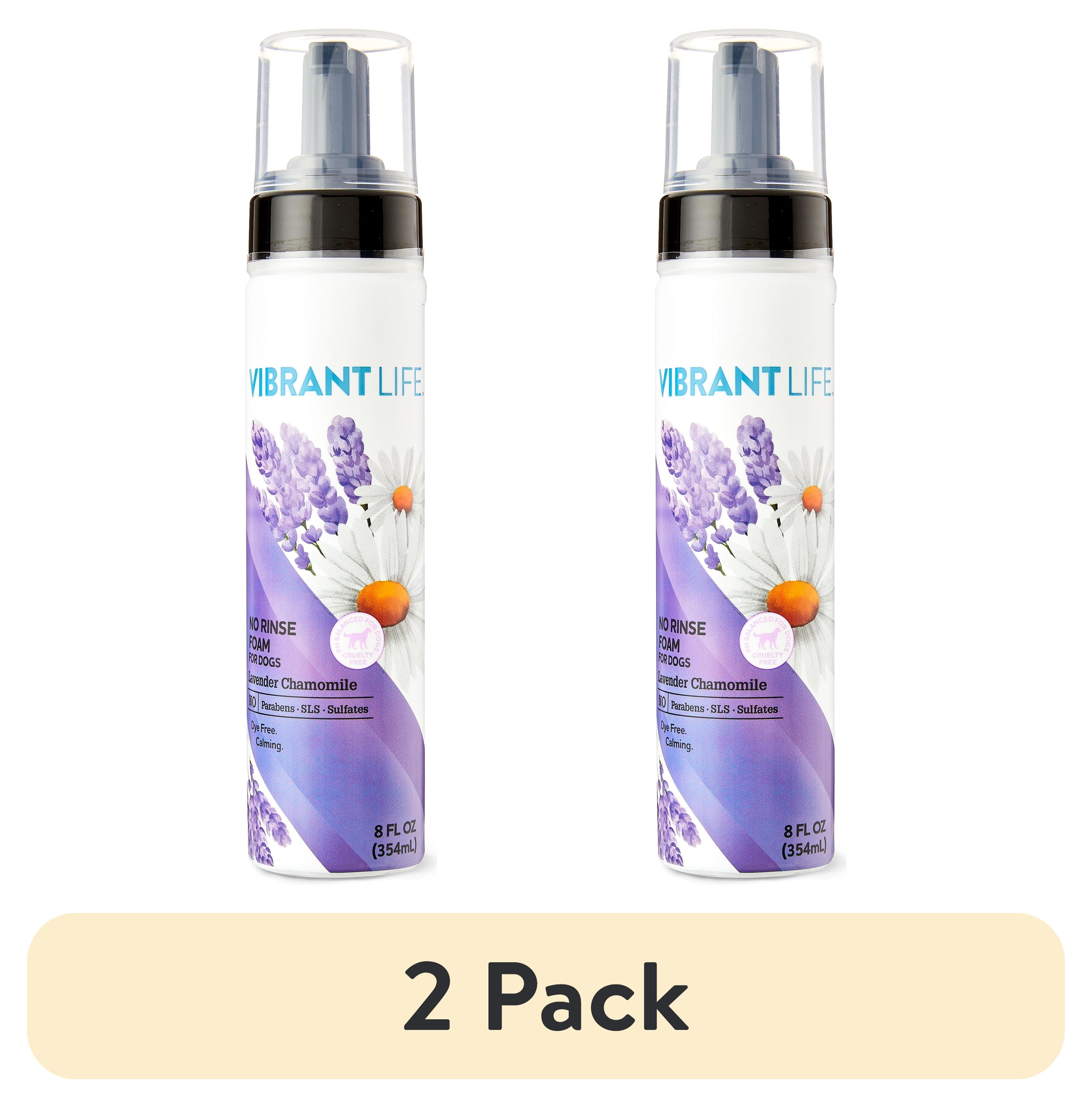 (2 pack) Vibrant Life No-Rinse Dog Shampoo Lavender - Walmart.com