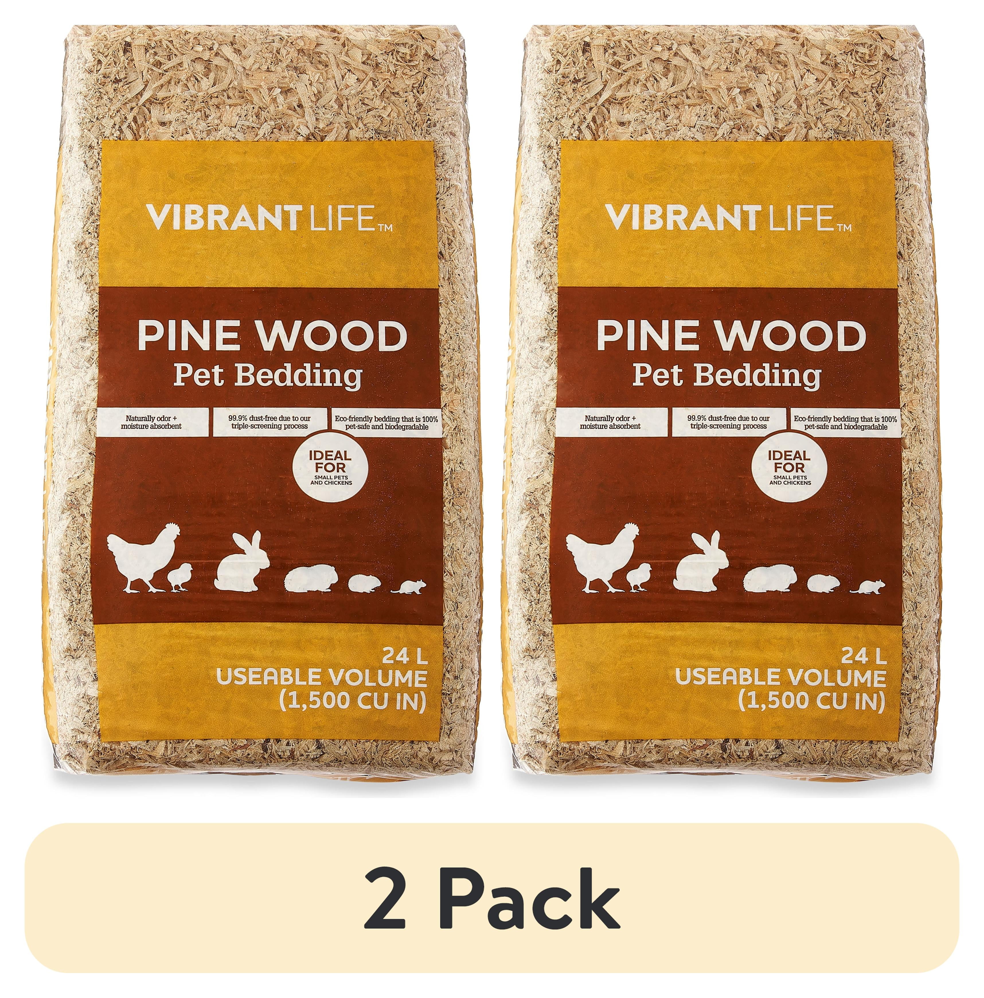 (2 pack) Vibrant Life Pine Wood Pet Bedding for Small Pets & Chickens ...