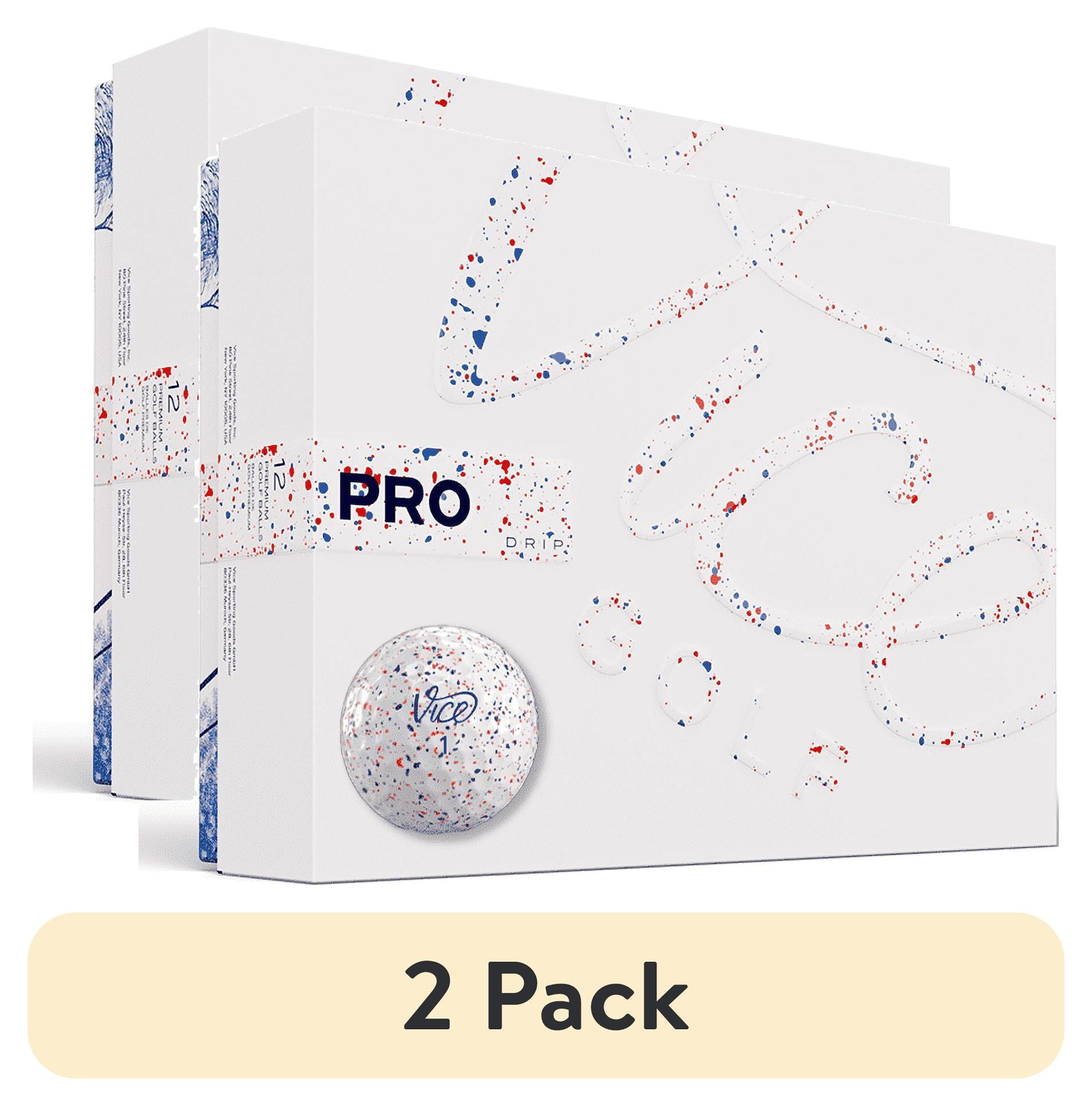 Vice Golf Pro Red & Blue Drip Golf Balls 1 Dozen Soft Distance Spin ...