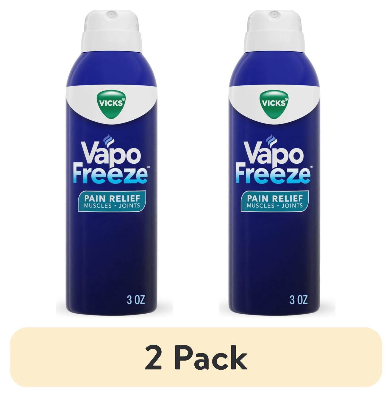(2 pack) Vicks VapoFreeze Topical Pain Relief Spray, Menthol Pain ...