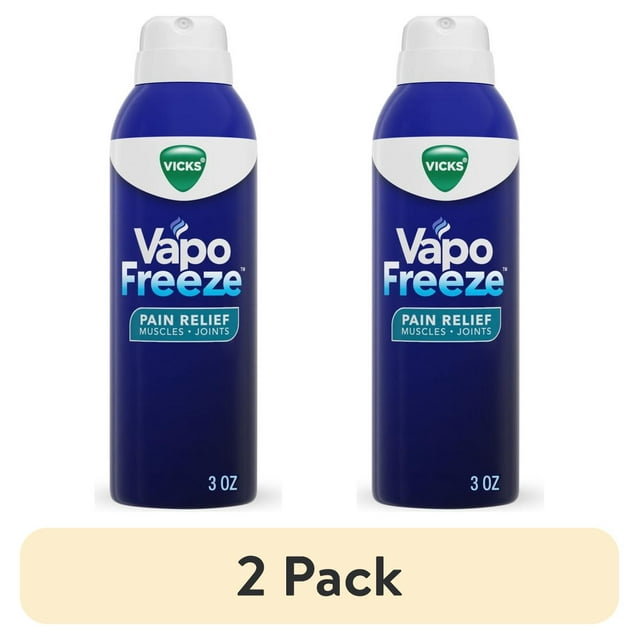(2 pack) Vicks VapoFreeze Topical Pain Relief Spray, Menthol Pain ...