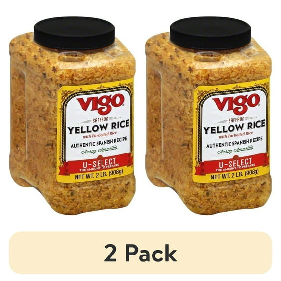 (2 pack) Vigo Saffron Yellow Rice, 2 lb, Allergens Not Contained ...