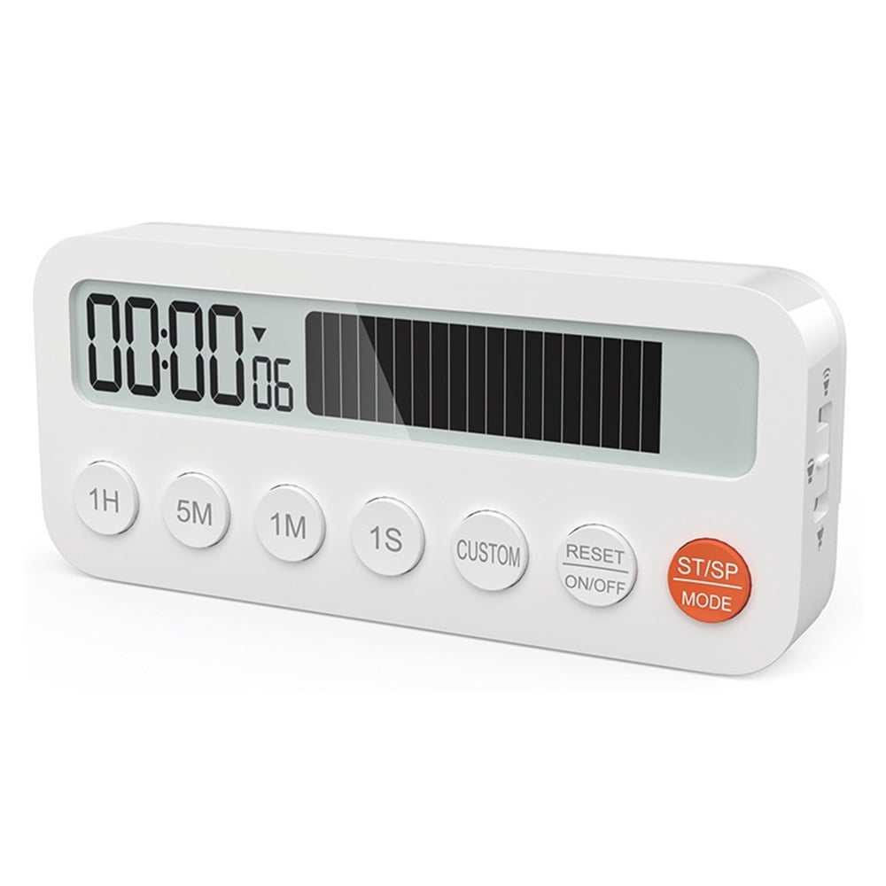 2 pack Visual Kitchen Timer Stopwatch with Progress Bar, Fast-Set Hour ...