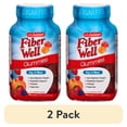 (2 pack) Vitafusion Fiber Well Gummies Prebiotic Fiber Supplement, 90 ...