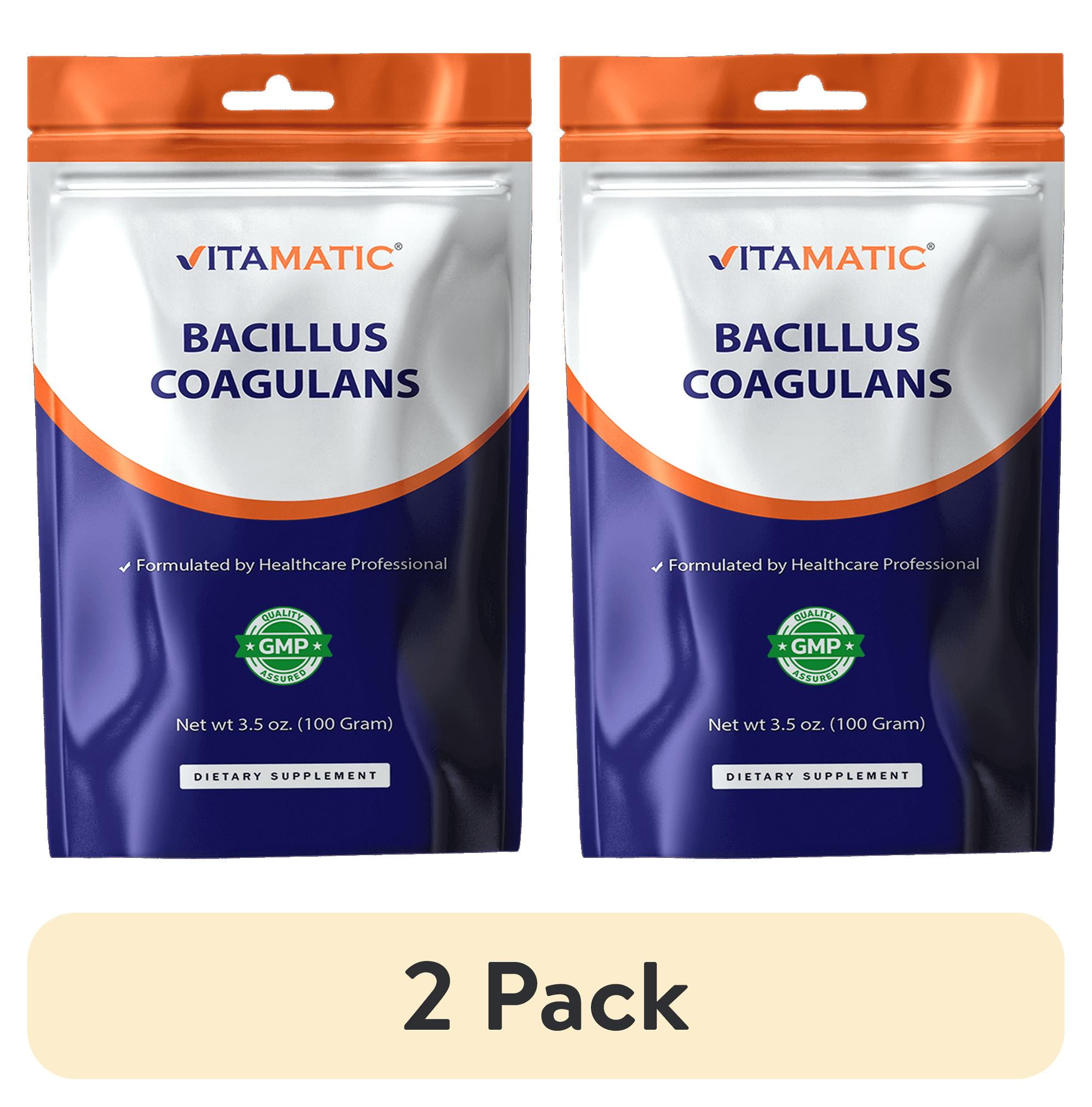 (2 pack) Vitamatic Bacillus Coagulans Probiotic Powder - Digestive ...