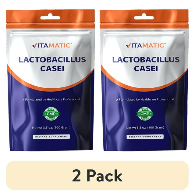 (2 pack) Vitamatic Lactobacillus Casei Probiotic Powder - Digestive ...