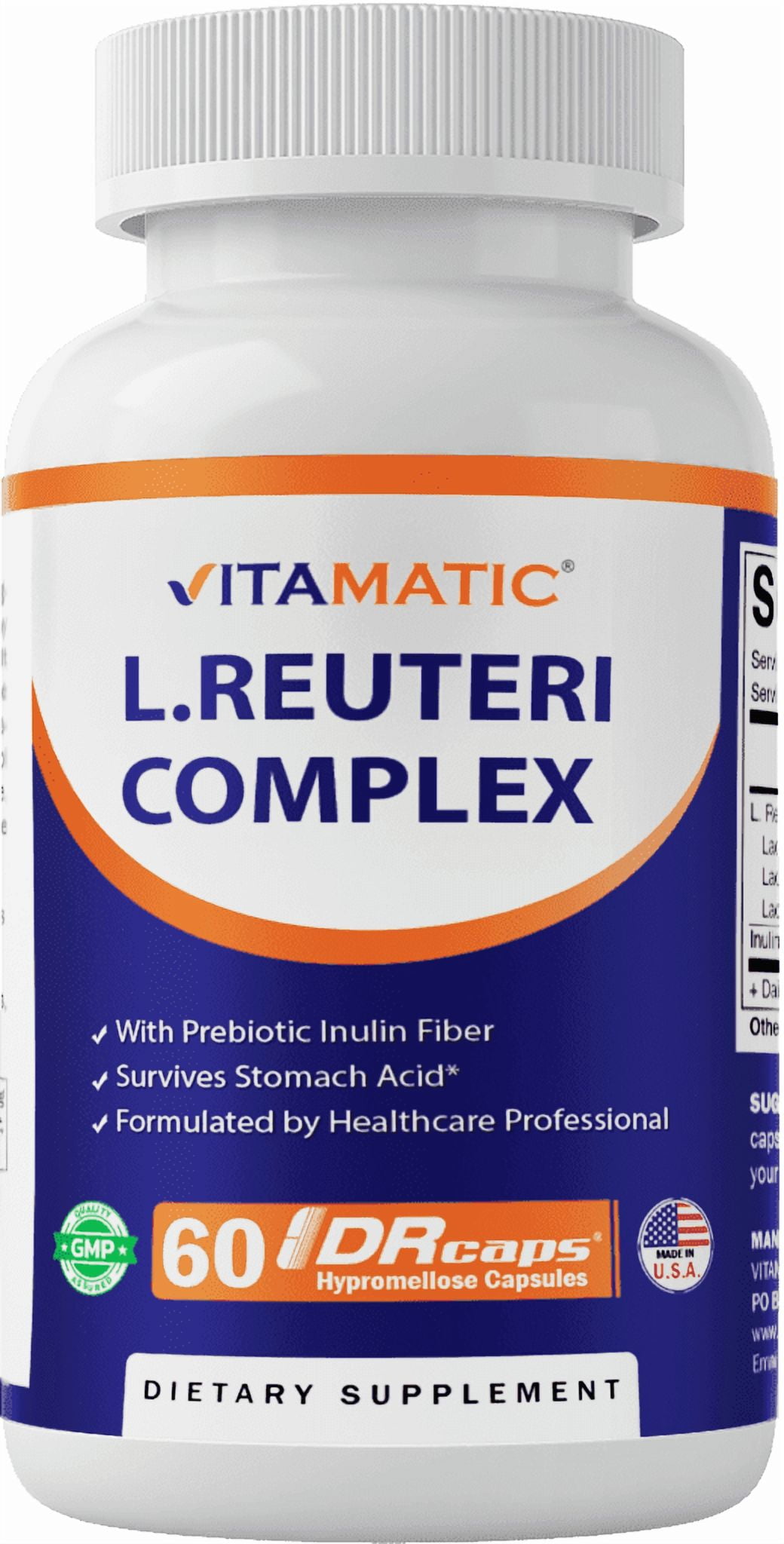 (2 pack) Vitamatic Lactobacillus Reuteri Complex - 22 Billion per DR ...