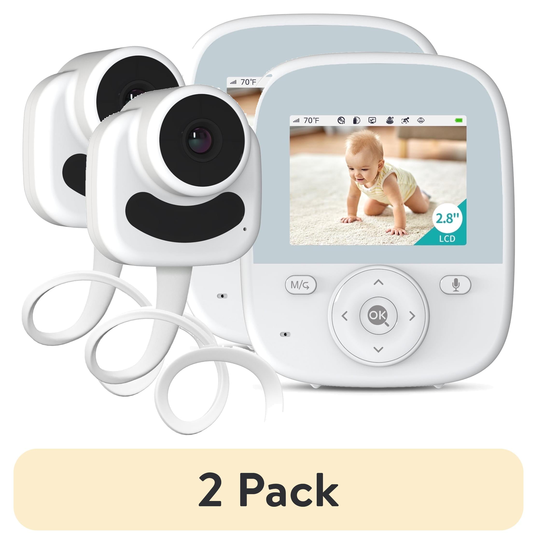 (2 pack) Vizolink AI Smart 2.8'' Video Baby Monitor with Camera & Audio ...