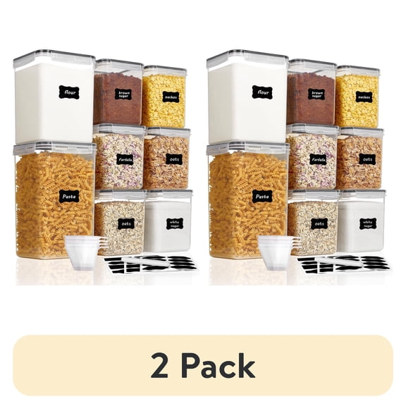 Air Tight Food Storage Containers for Kitchen and Pantry Organization