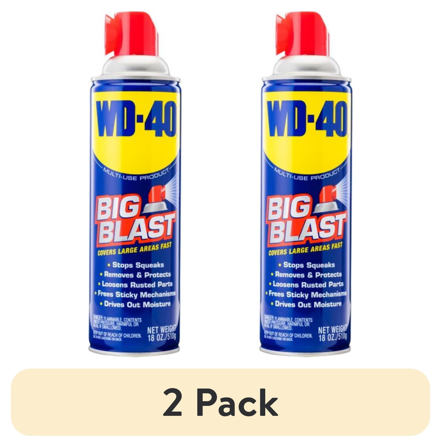 (2 pack) WD-40 Multi-Use Product Big-Blast Lubricant with Wide Nozzle ...