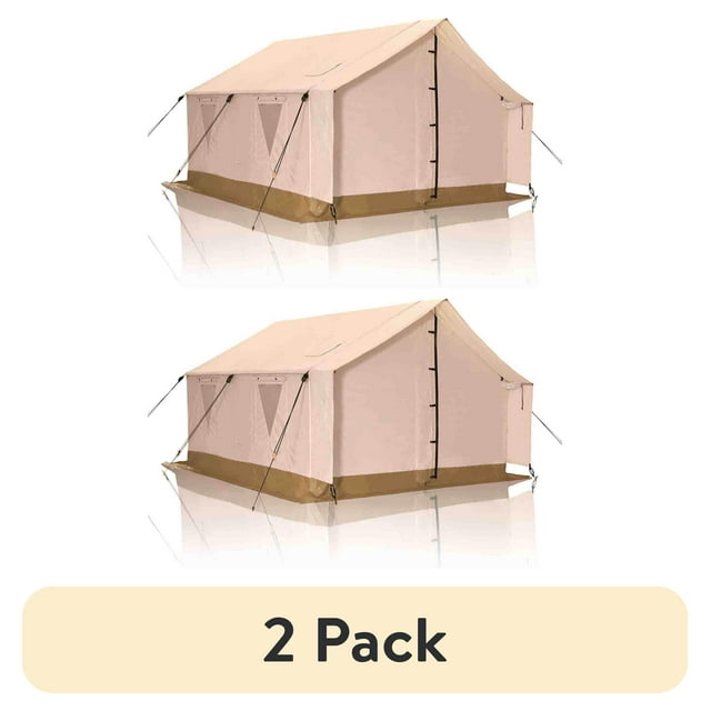 (2 pack) WHITEDUCK Alpha Canvas Wall Tent, 12'x14', Water Repellent ...