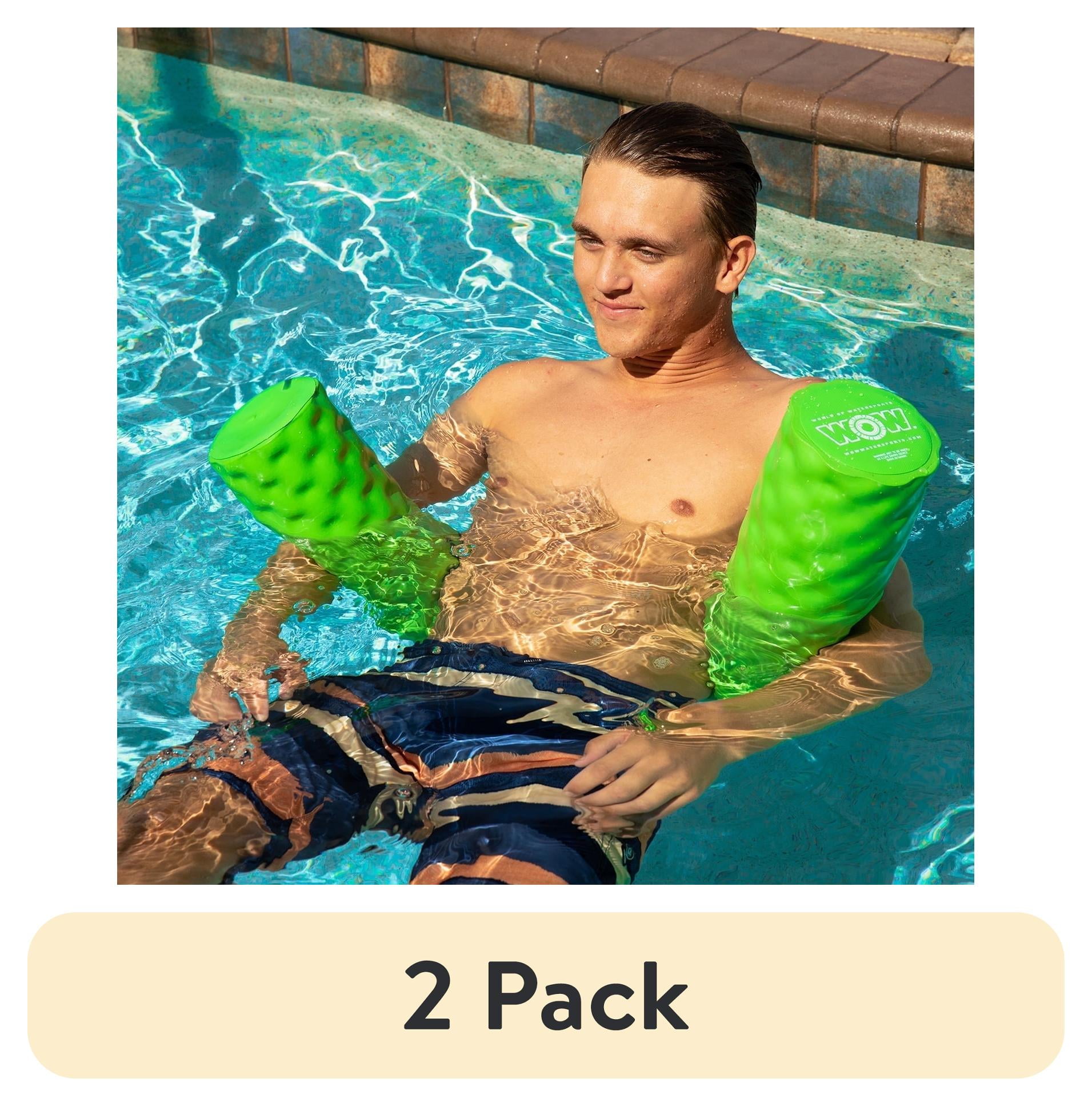 (2 pack) WOW Sports First Class Dipped Soft Foam Pool Noodle, 46 inches ...