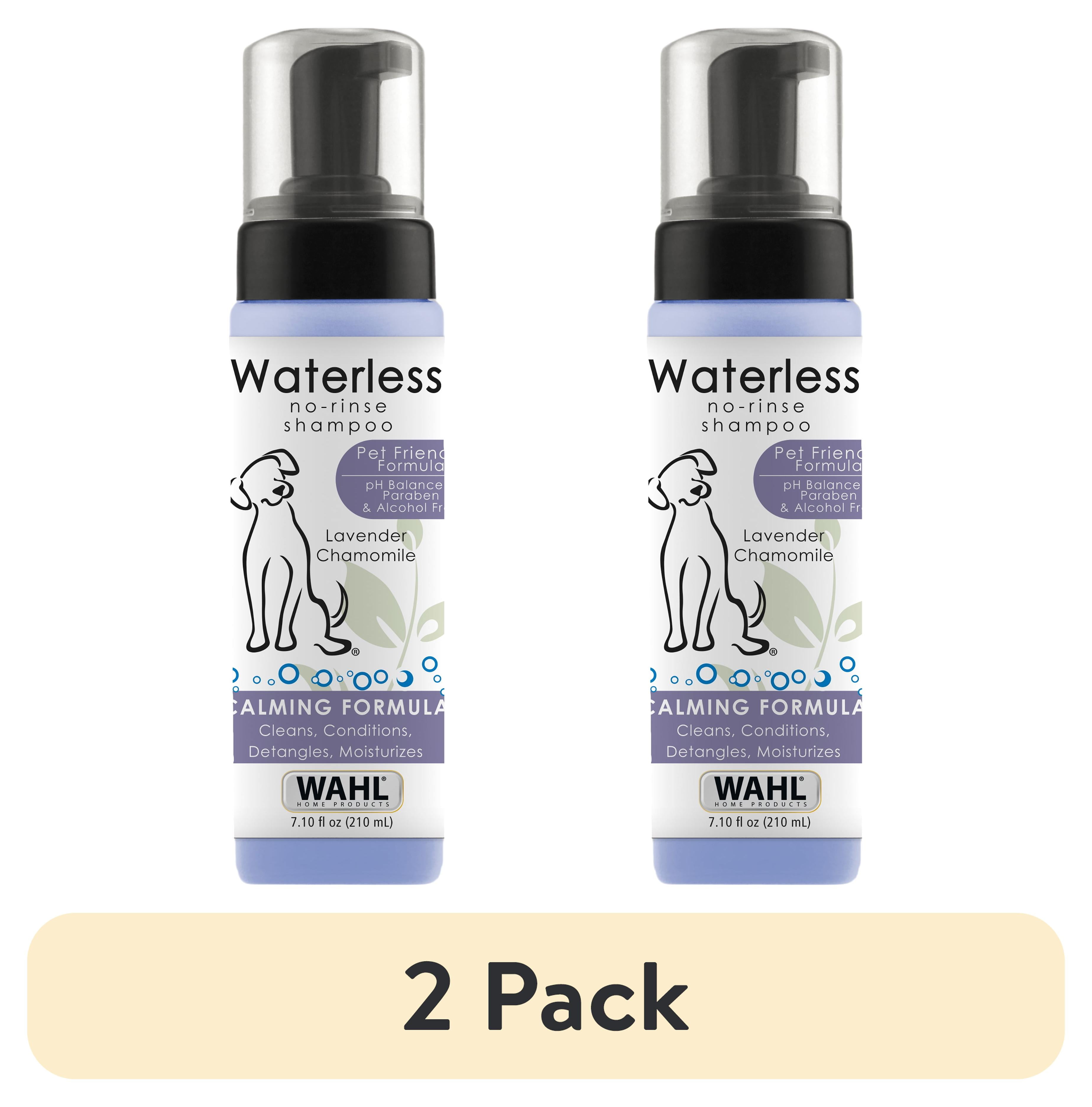 (2 pack) Wahl Waterless No Rinse Dog Shampoo Lavender Chamomile, 7.1-oz ...