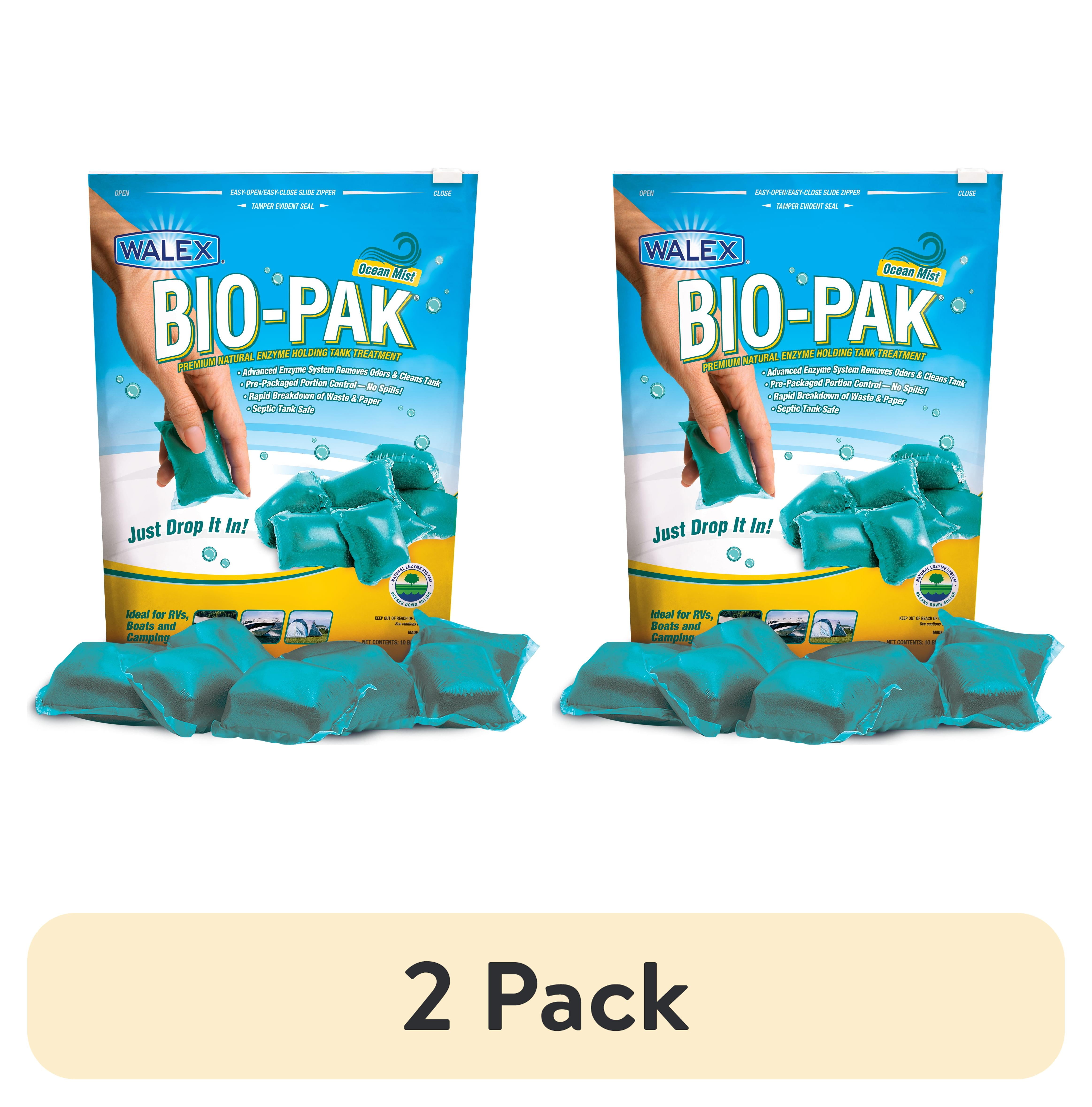 (2 pack) Walex Bio-Pak Ocean Mist Natural Holding Tank Deodorizer for ...