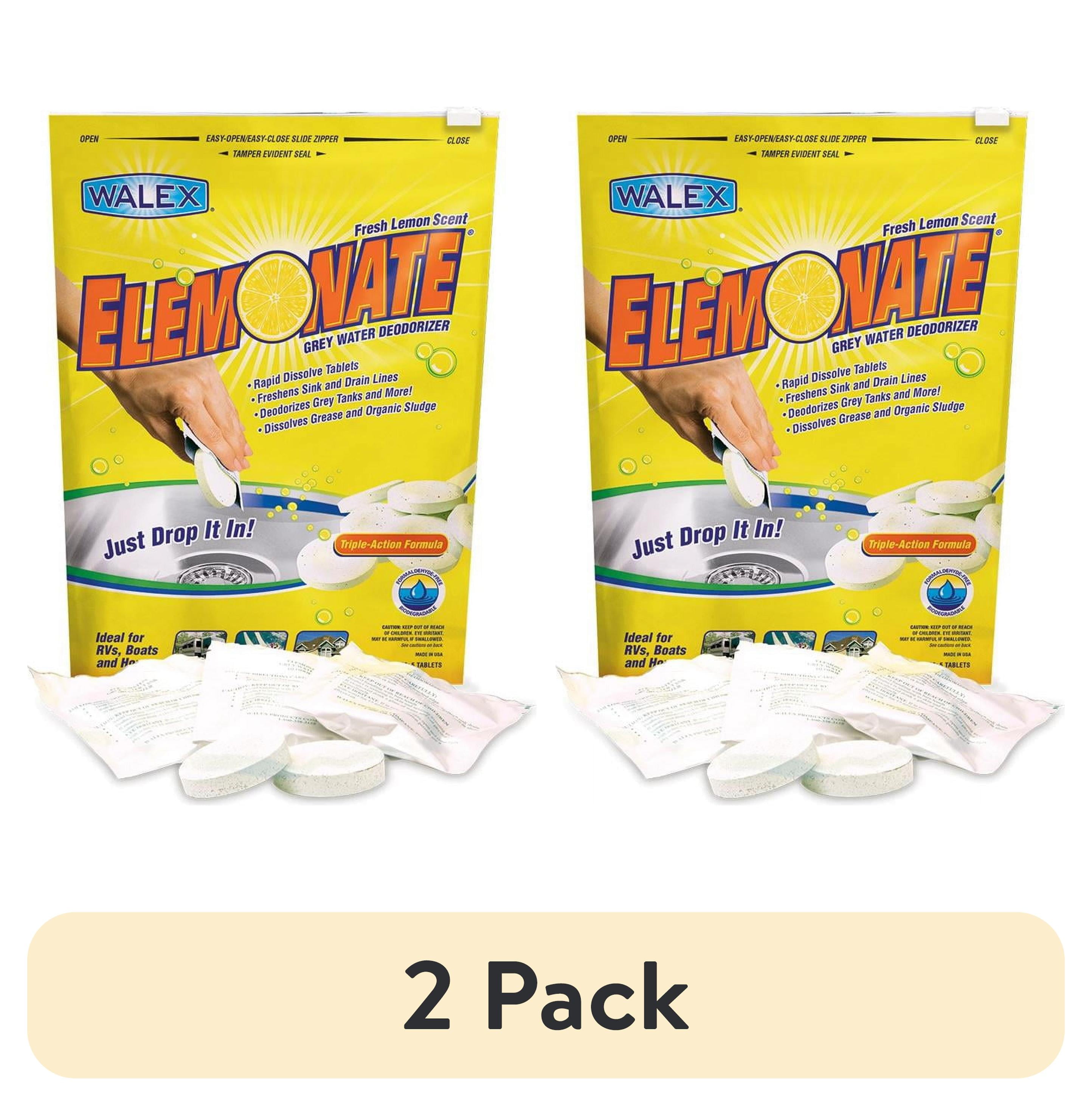 (2 pack) Walex Elemonate Grey Holding Tank Deodorizer for RV Sewer ...